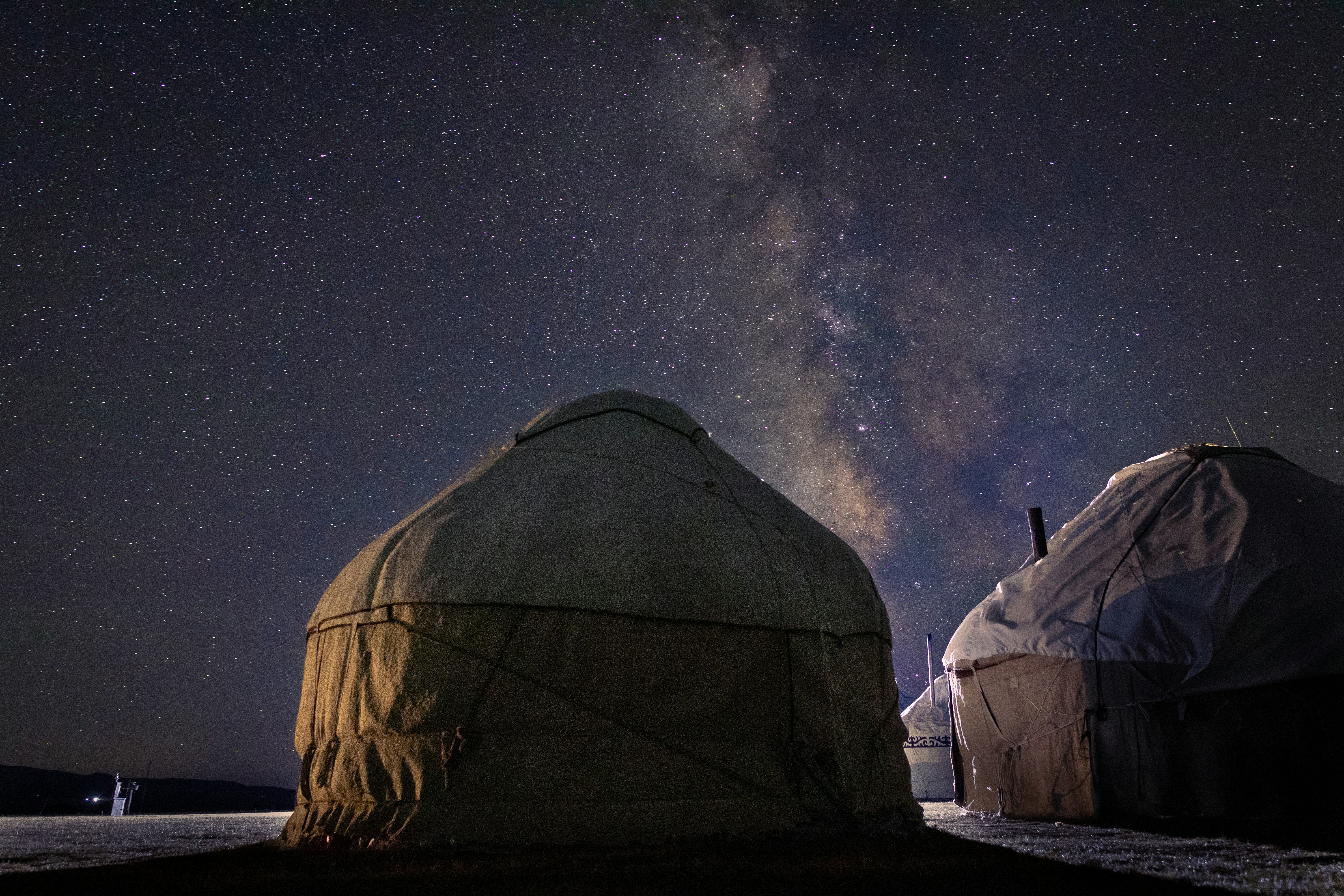 Whispers of the Cosmos: Yurts Under the Milky Way