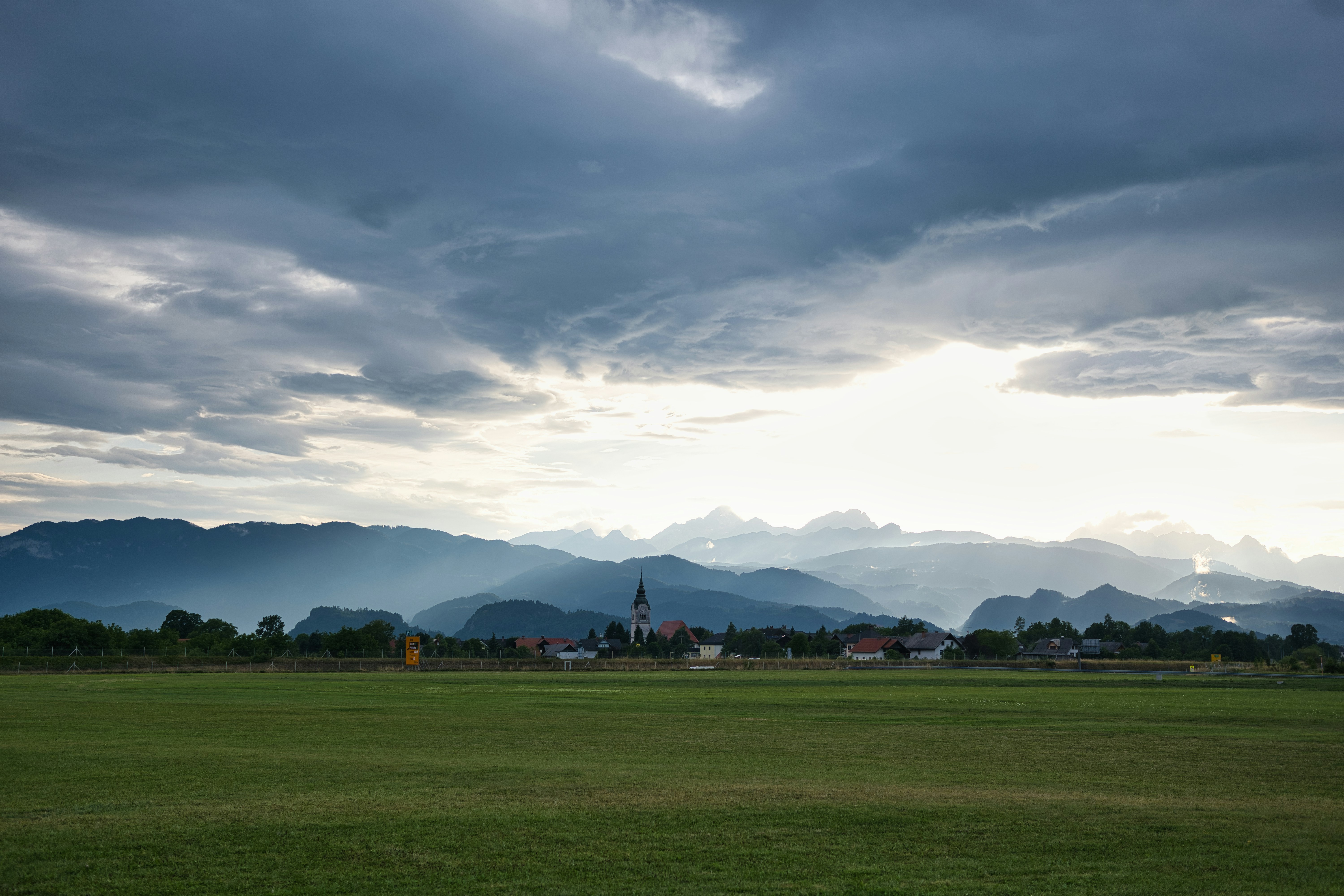 Whispers of Dusk Over the Alpine Valley