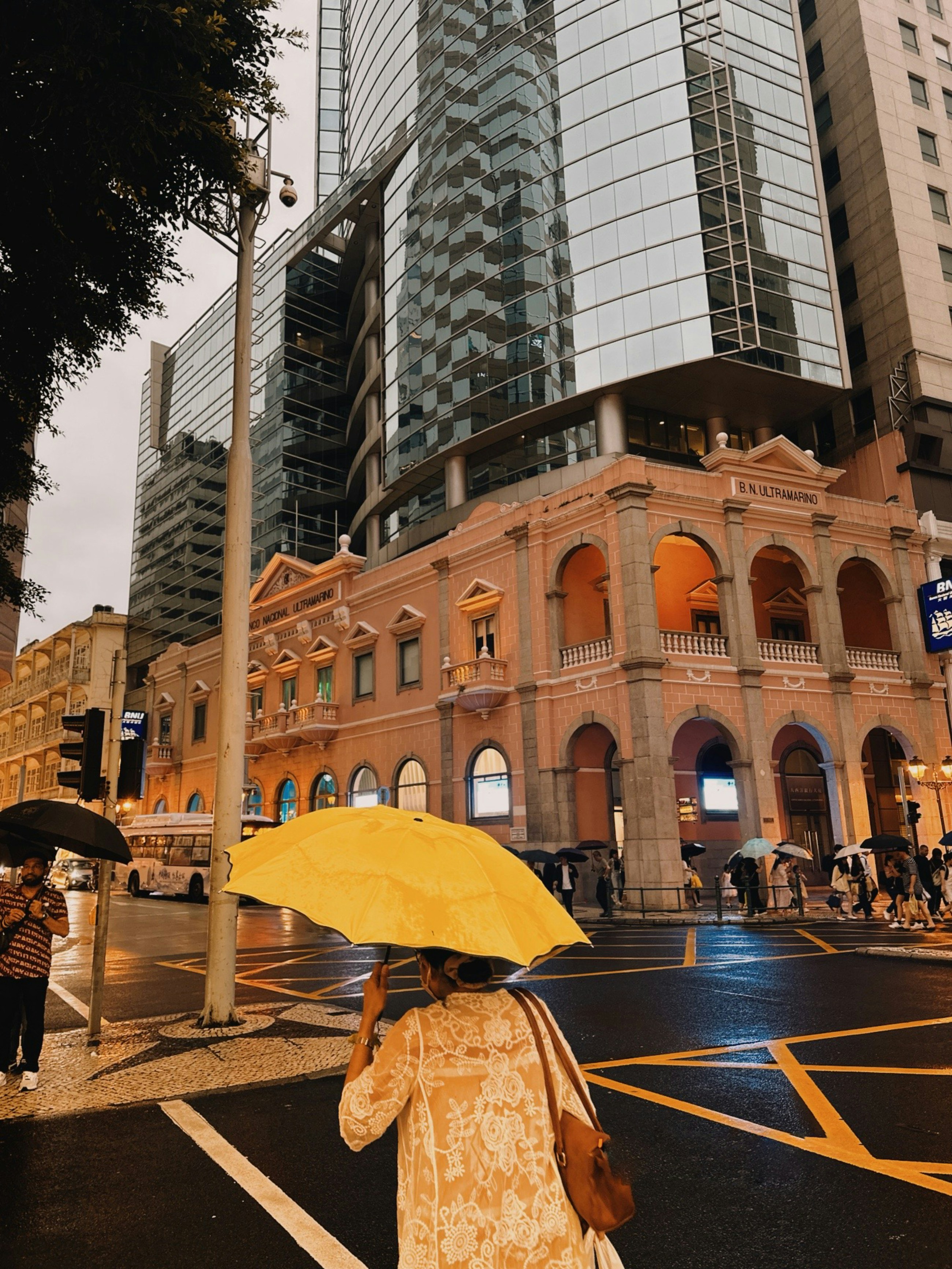 Urban Rain Symphony: A Dance of Colors and Shadows