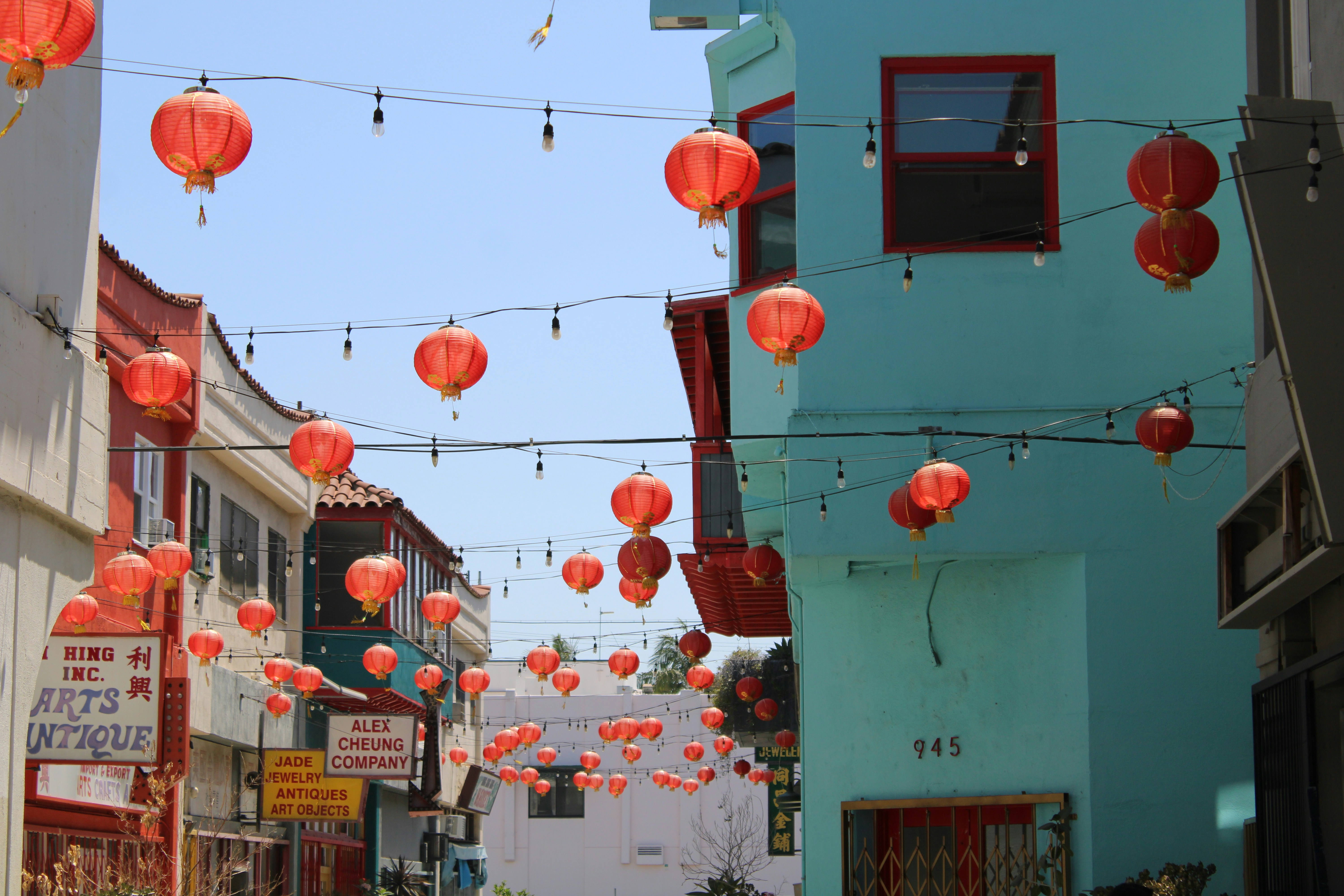 Lantern-Lit Alleyway: A Cultural Mosaic