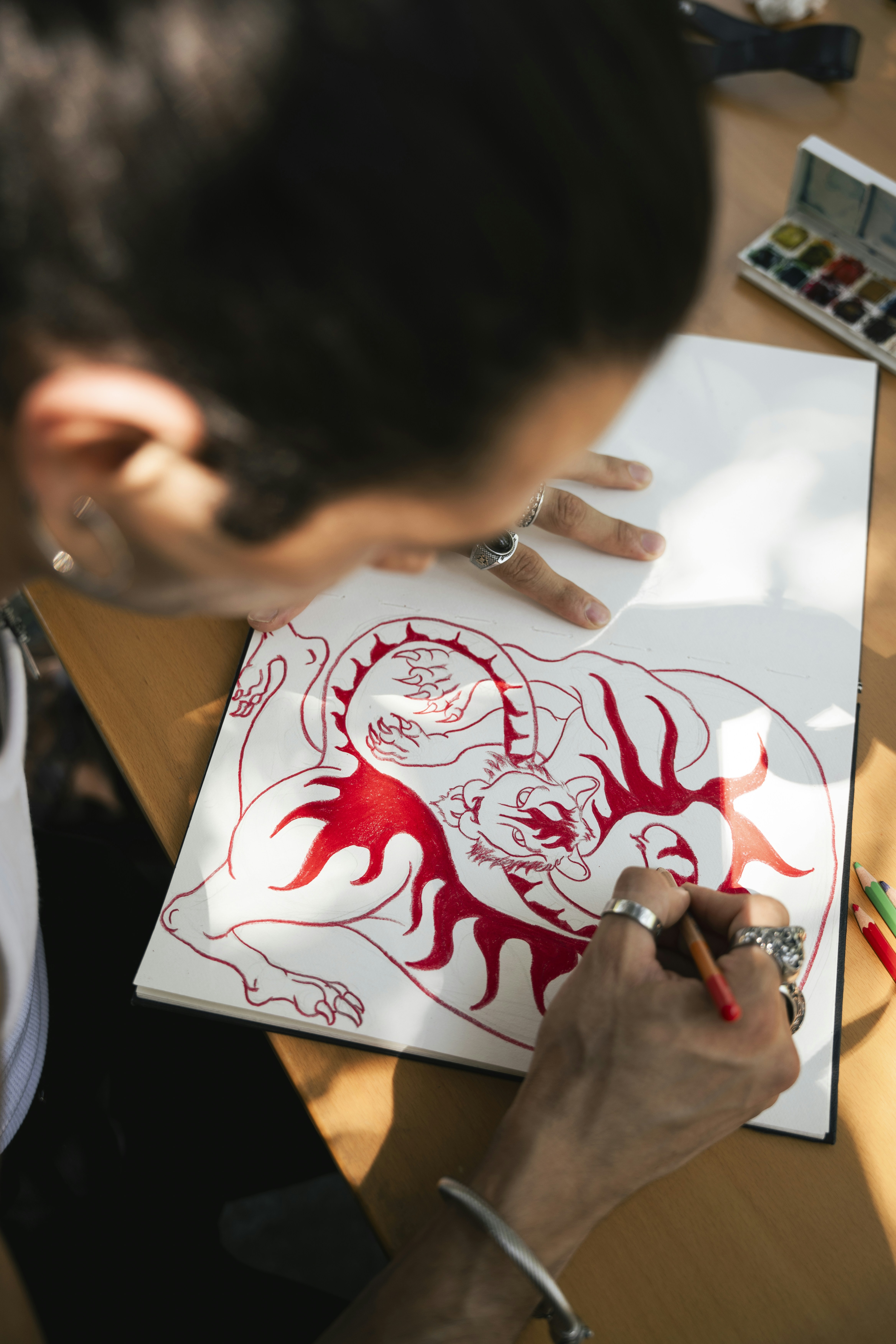 Crafting the Mythical: A Dance of Ink and Imagination