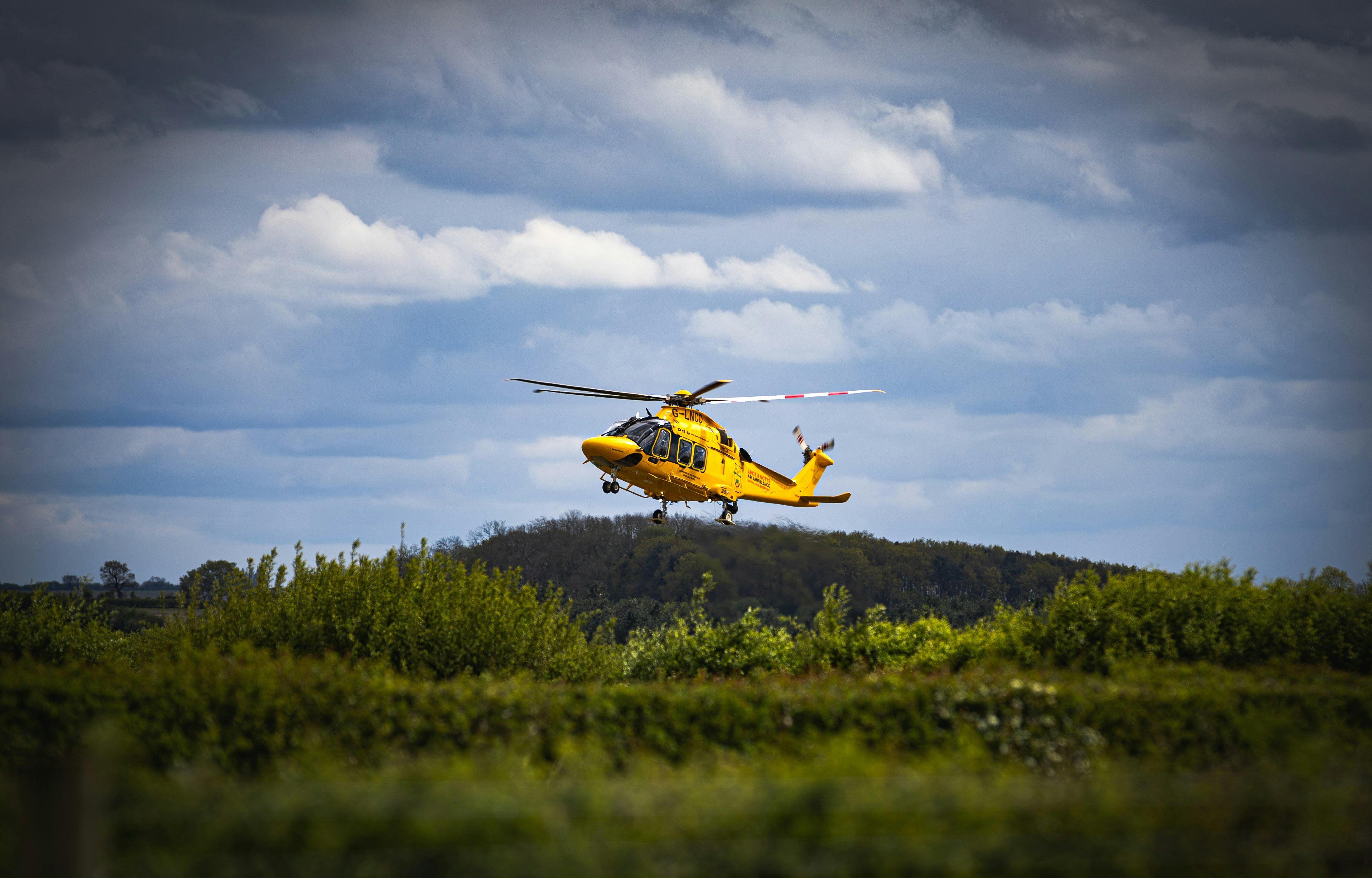 Aerial Responder: The Yellow Guardian in Flight