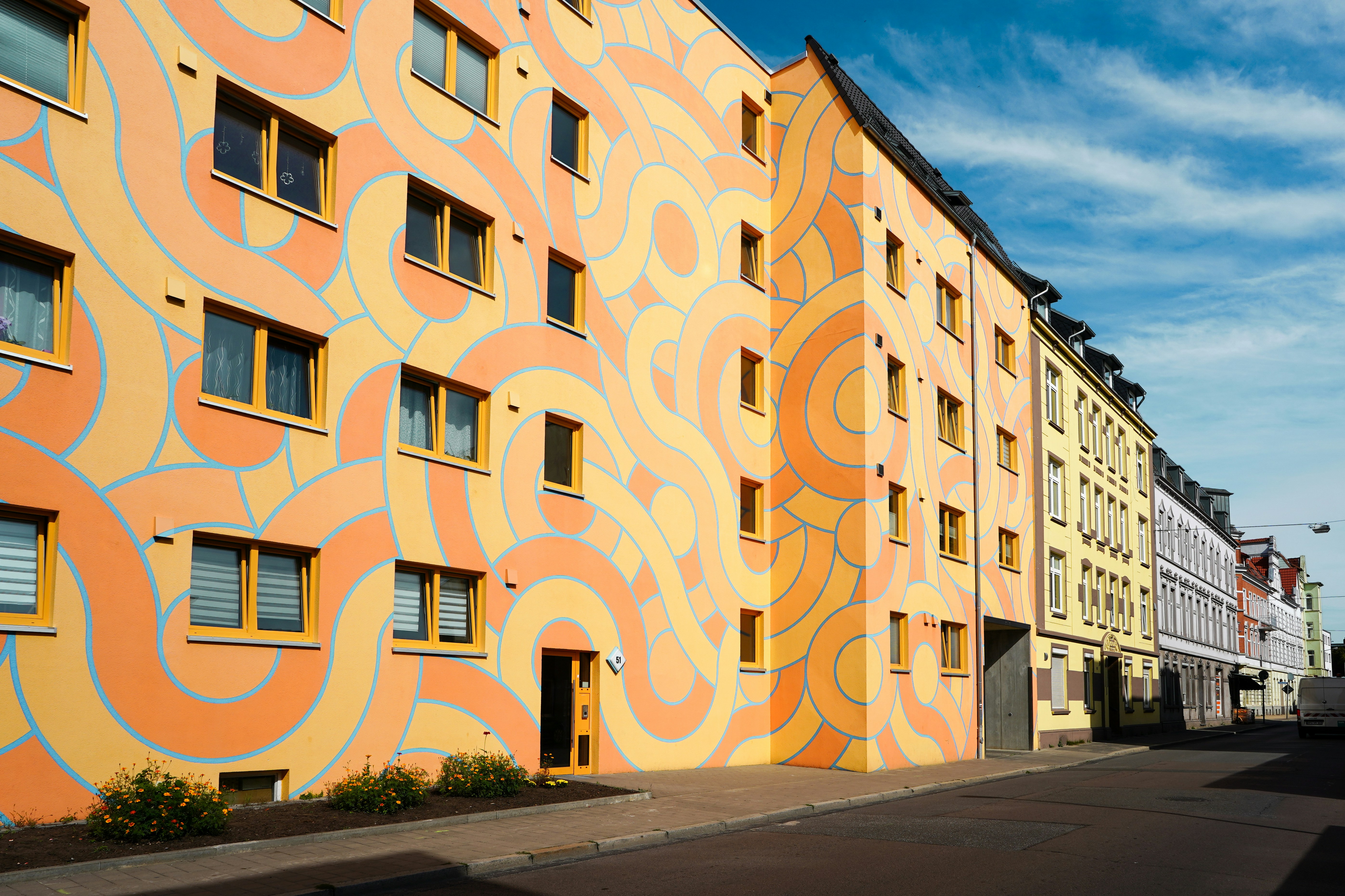 Urban Canvas: The Dance of Color and Form