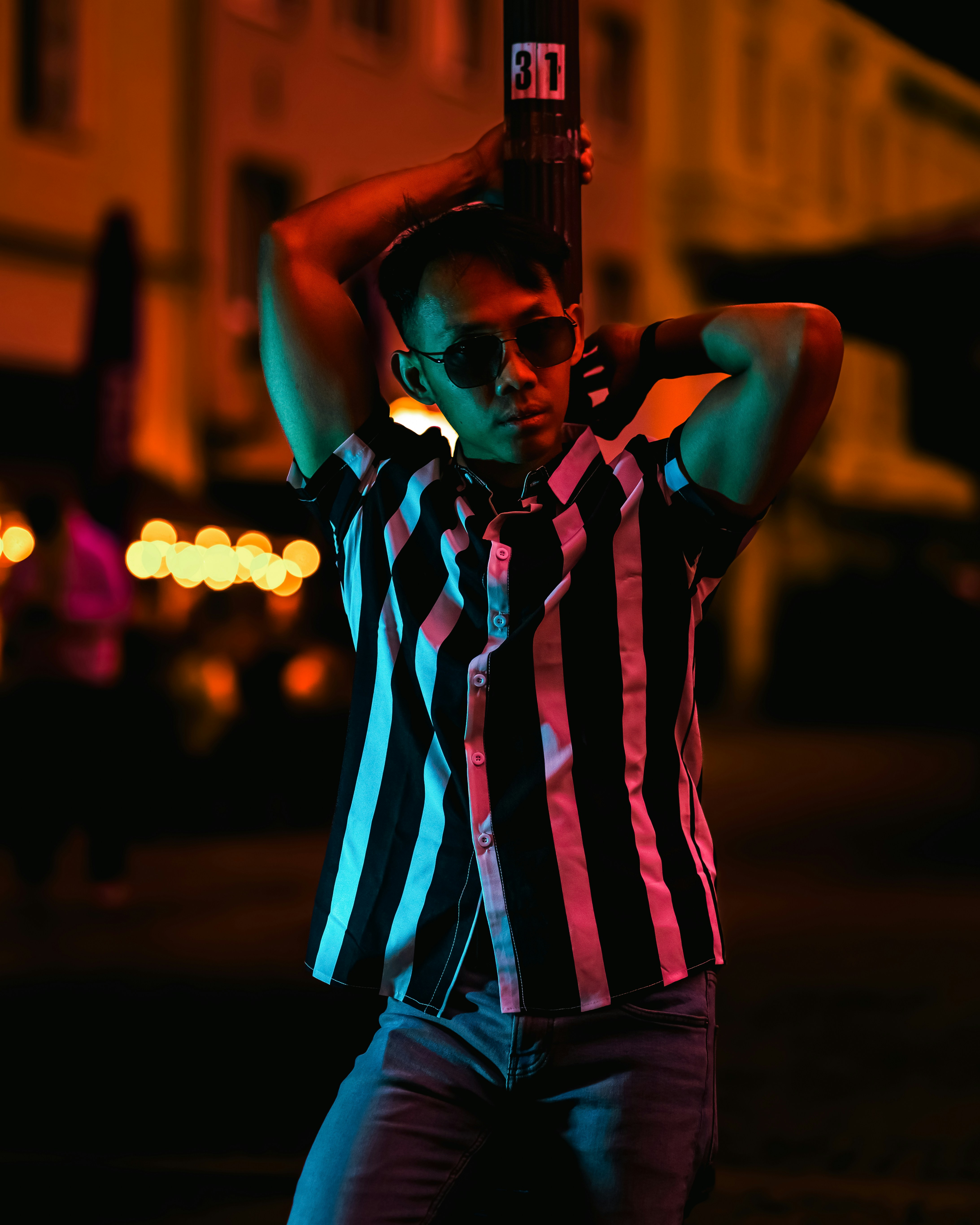 Neon Vibes: A Modern Urban Portrait