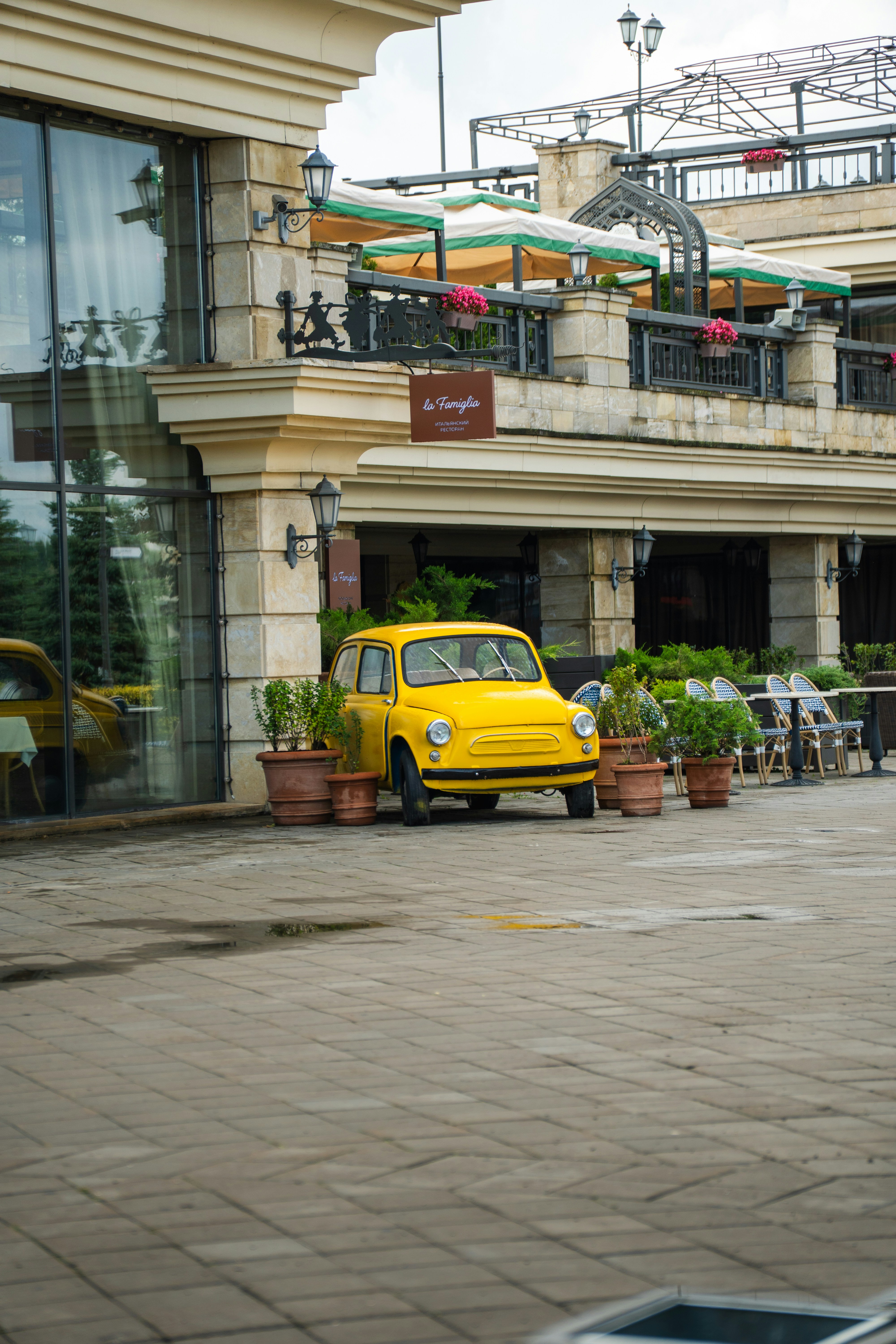 The Charm of a Vintage Yellow Ride