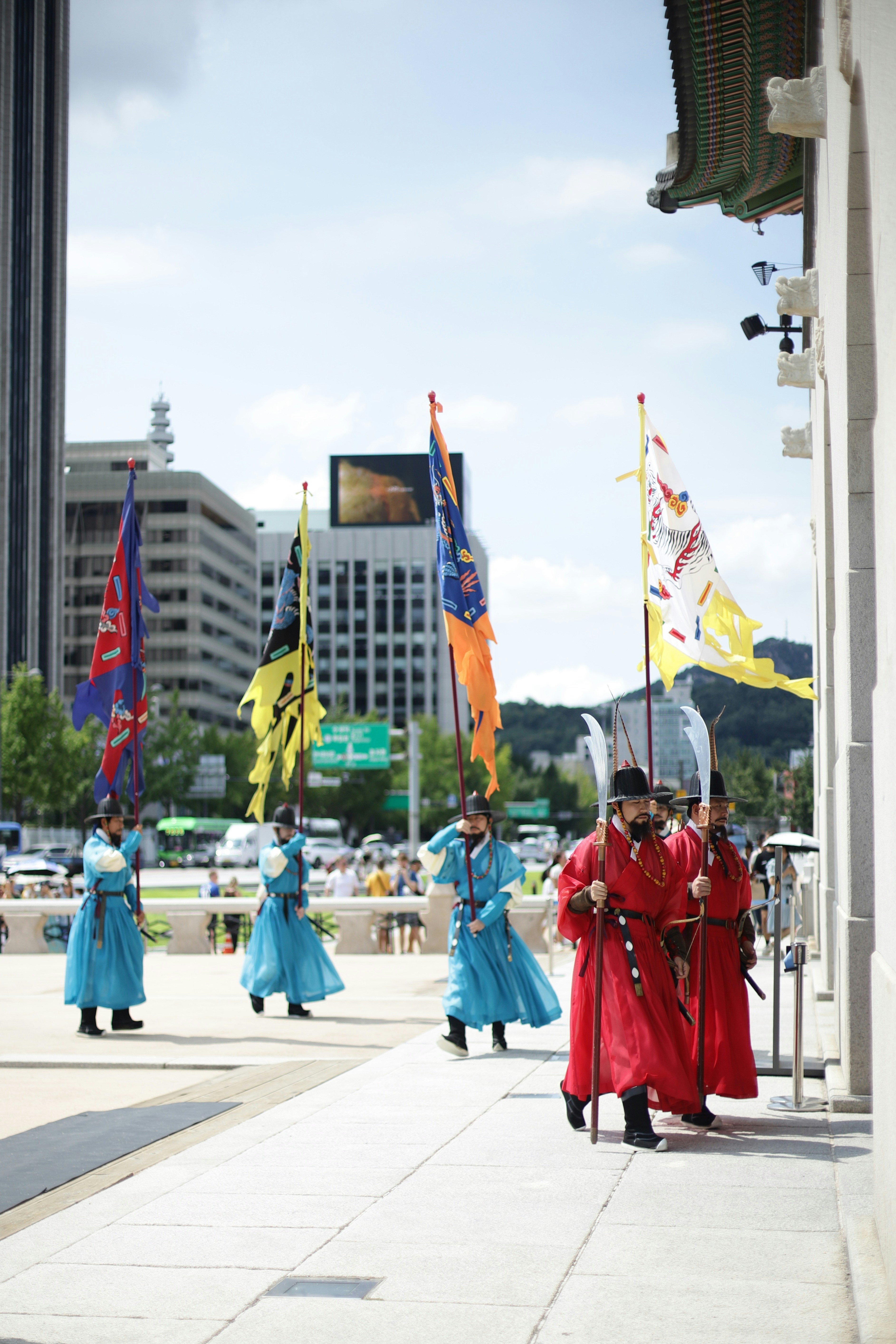 Heralds of Tradition: A Colorful Procession