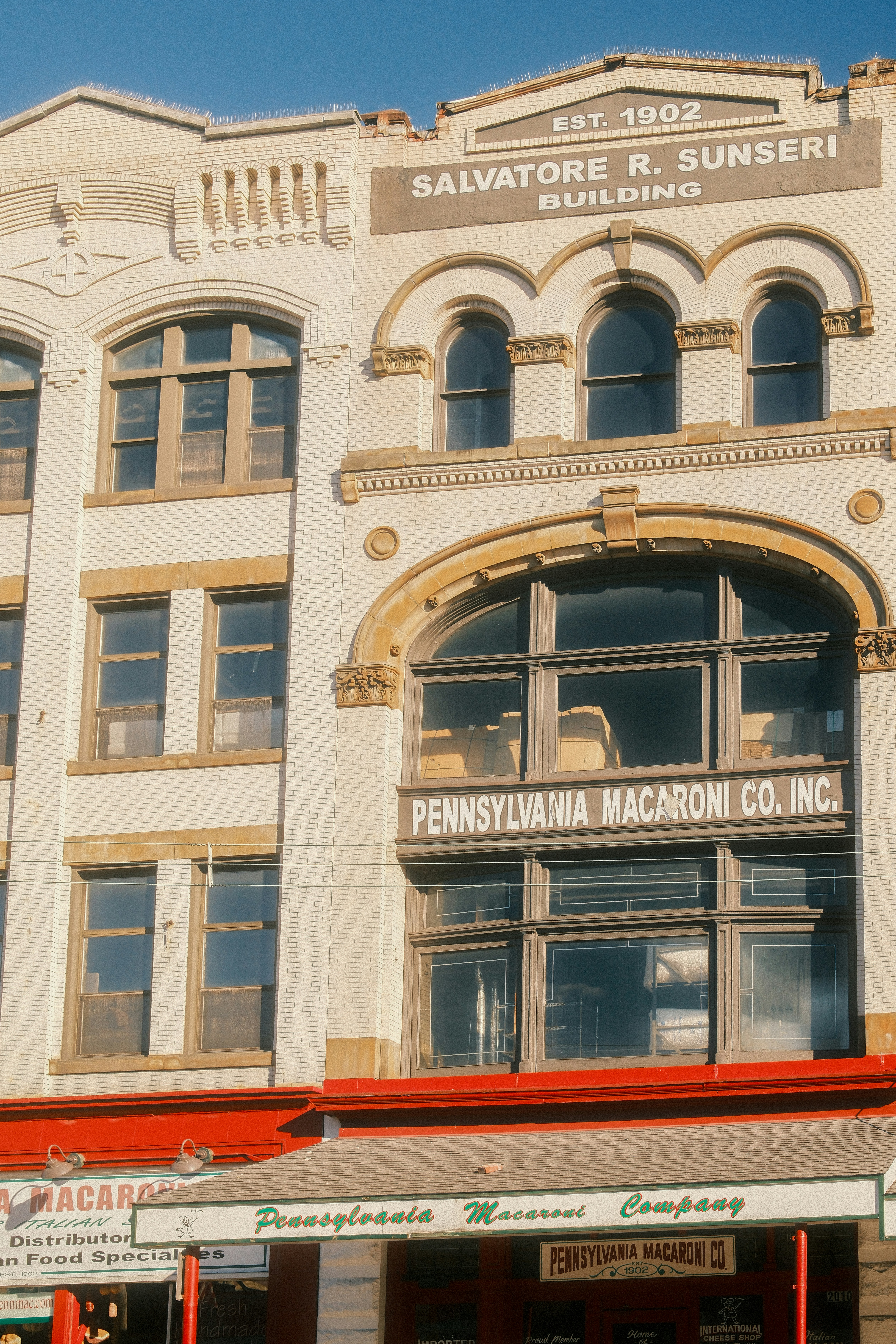 Salvatore r. sunseri building with pennsylvania macaroni co.