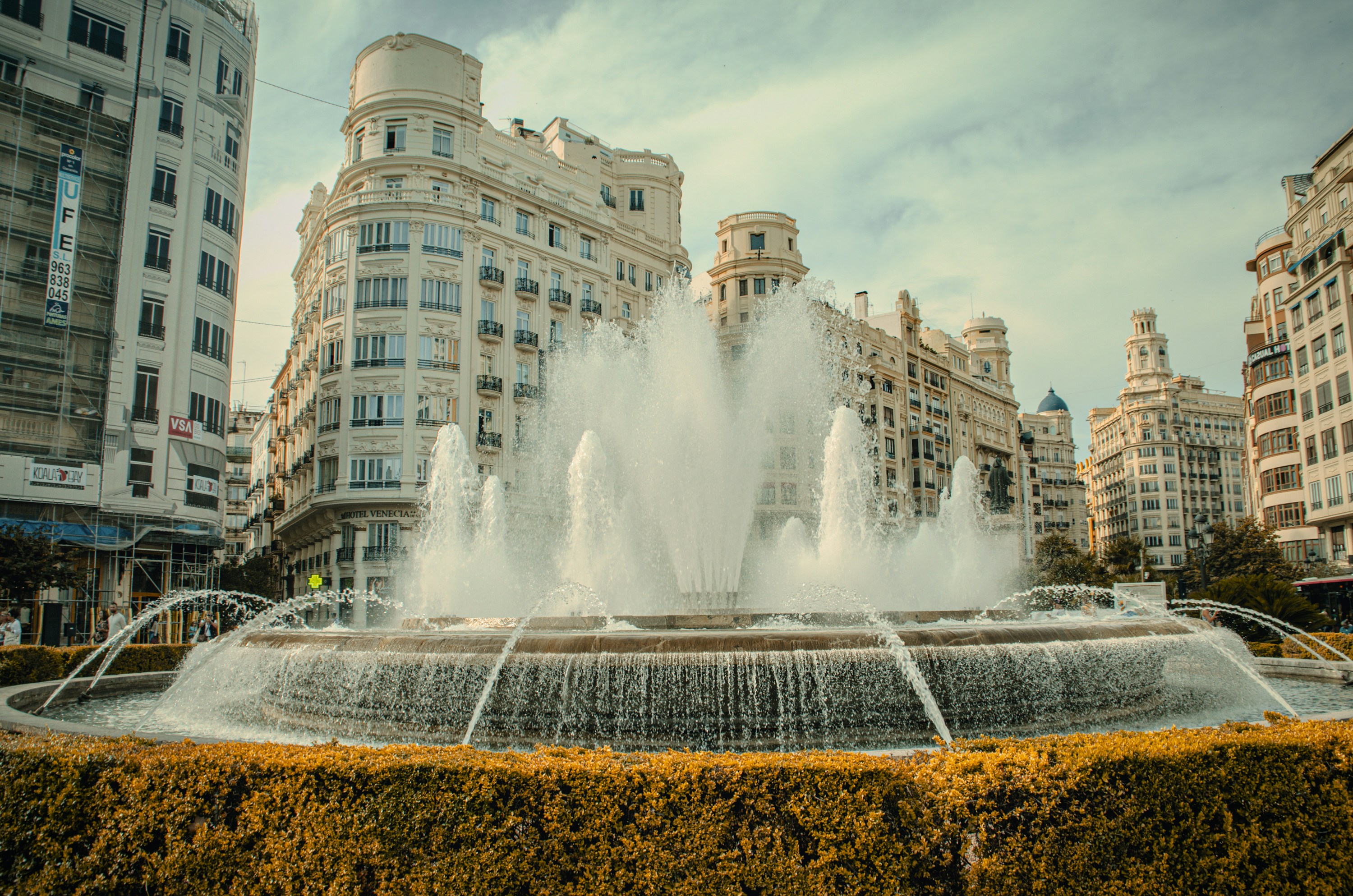 Urban Oasis: The Heart of the City Fountain