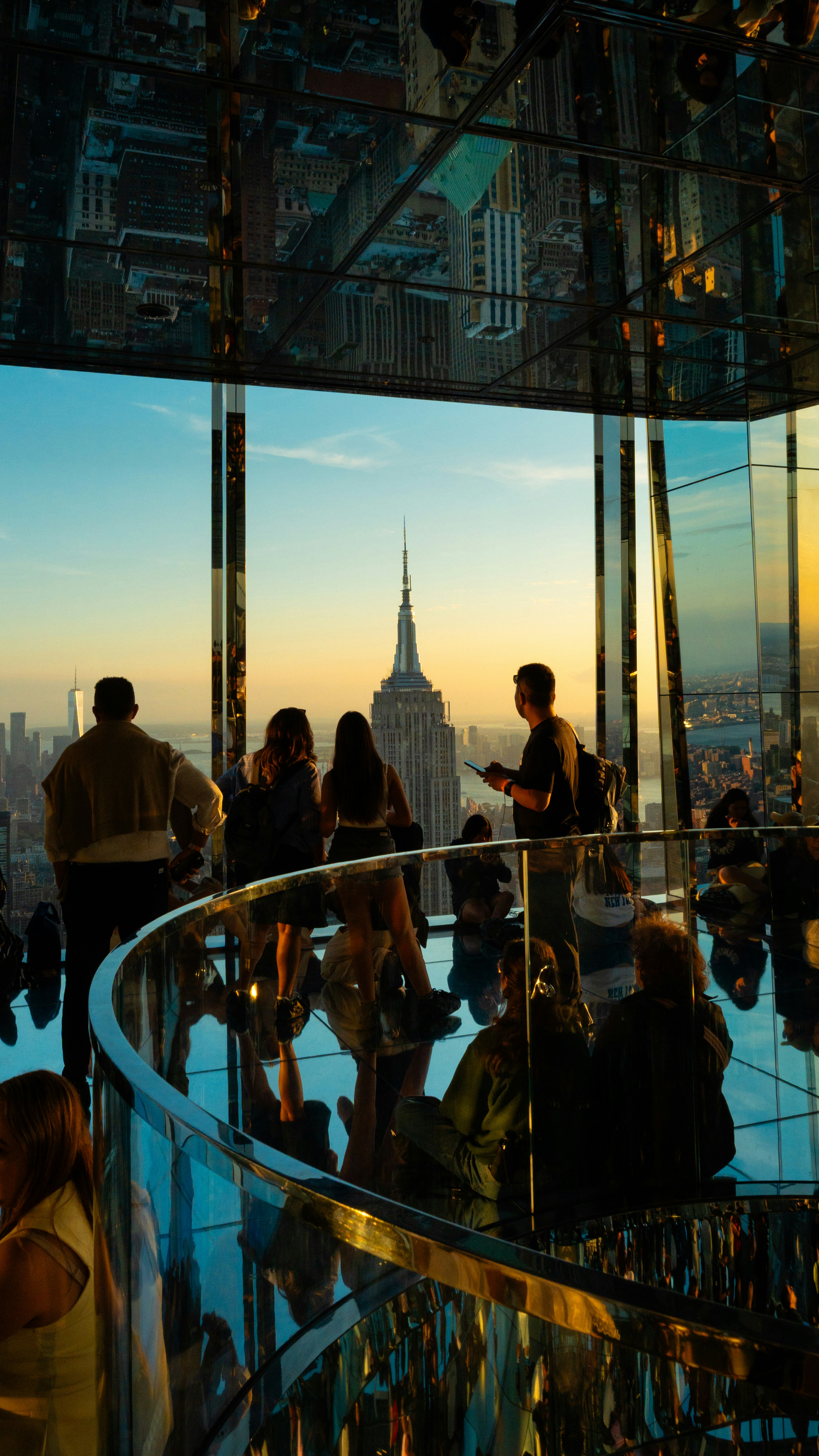 Empire Viewpoint: Suburban Silhouettes Against a Golden Skyline