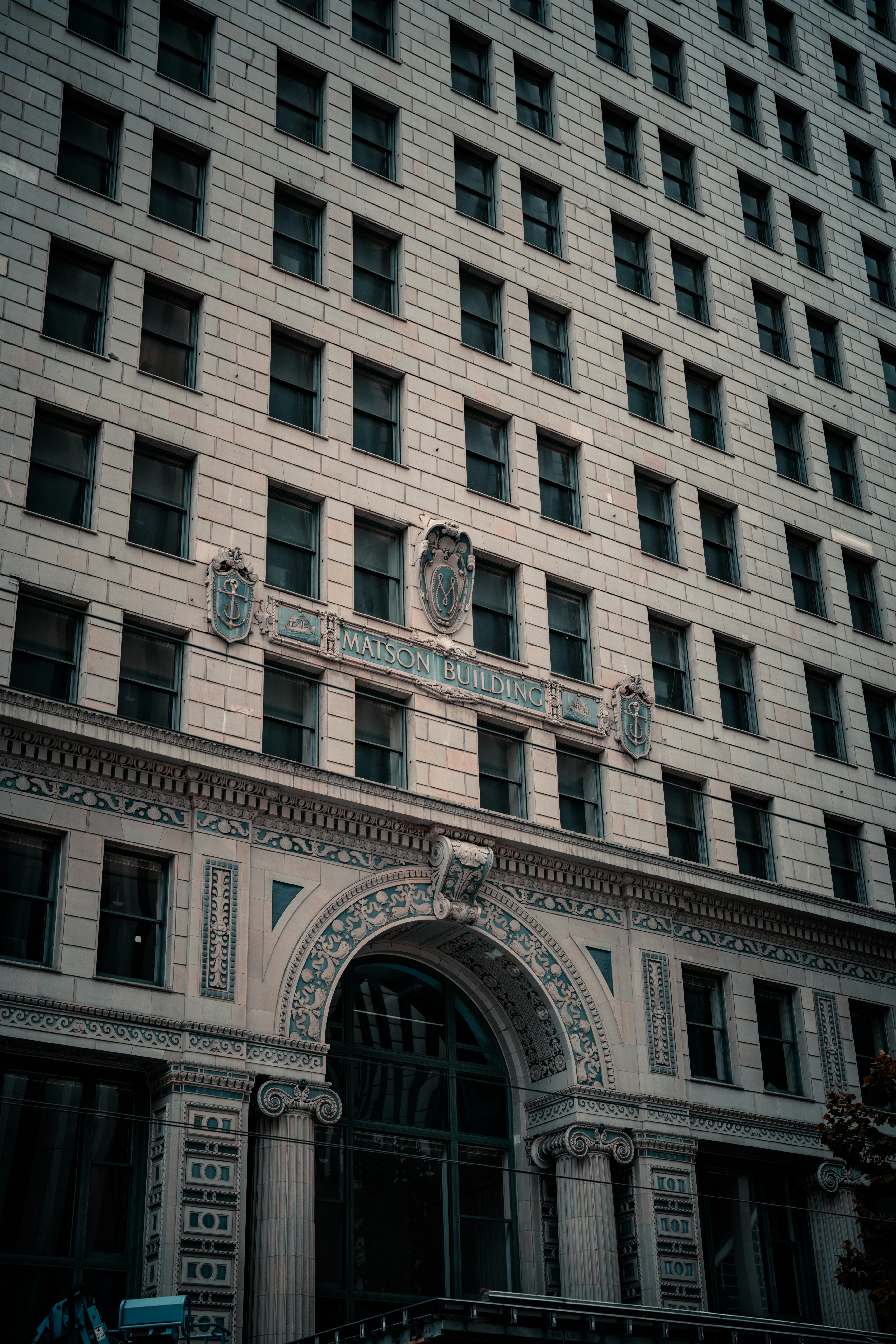 Ornate historic building facade with many windows