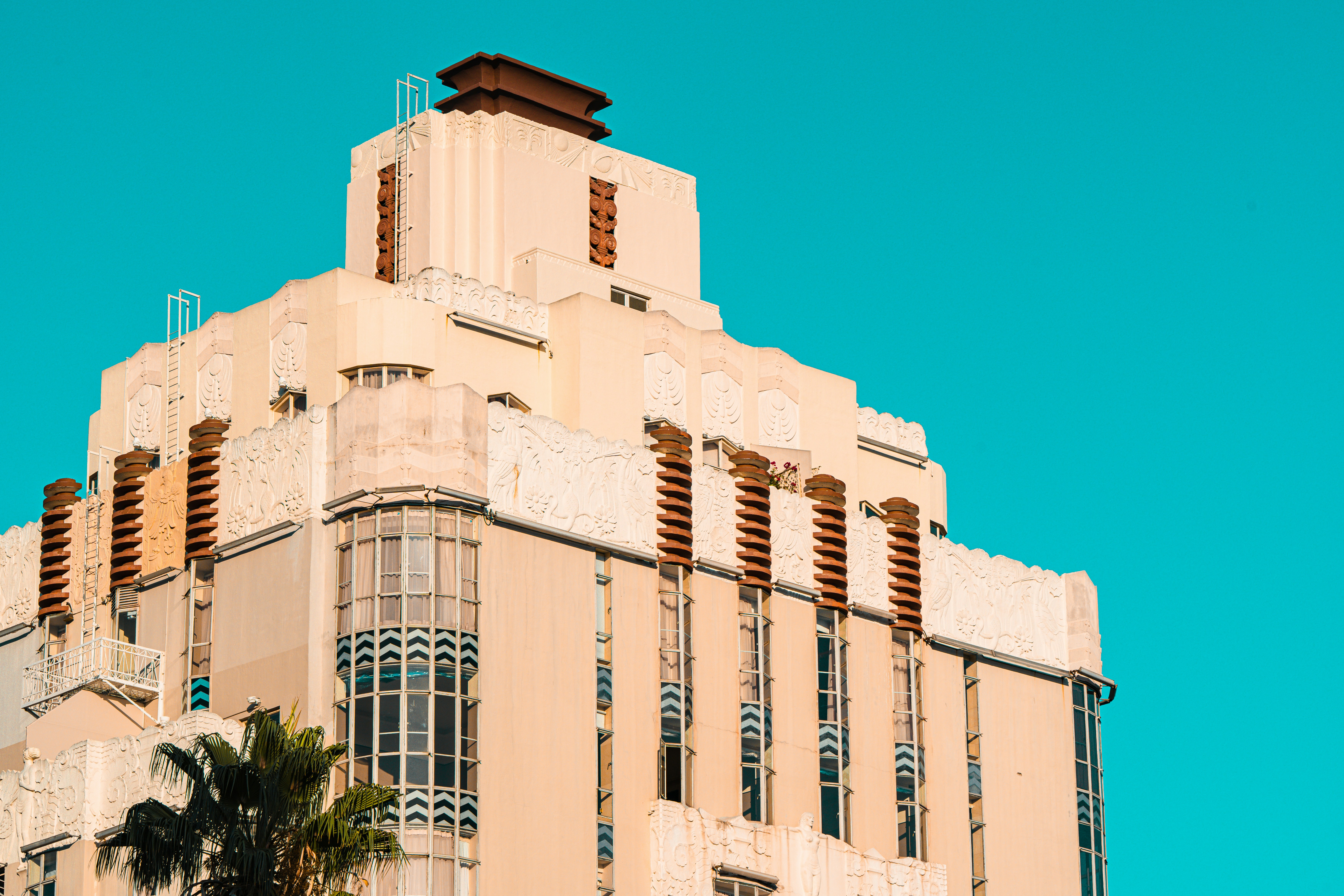 Teal Sky, Terraced Heights: An Art Deco Summit