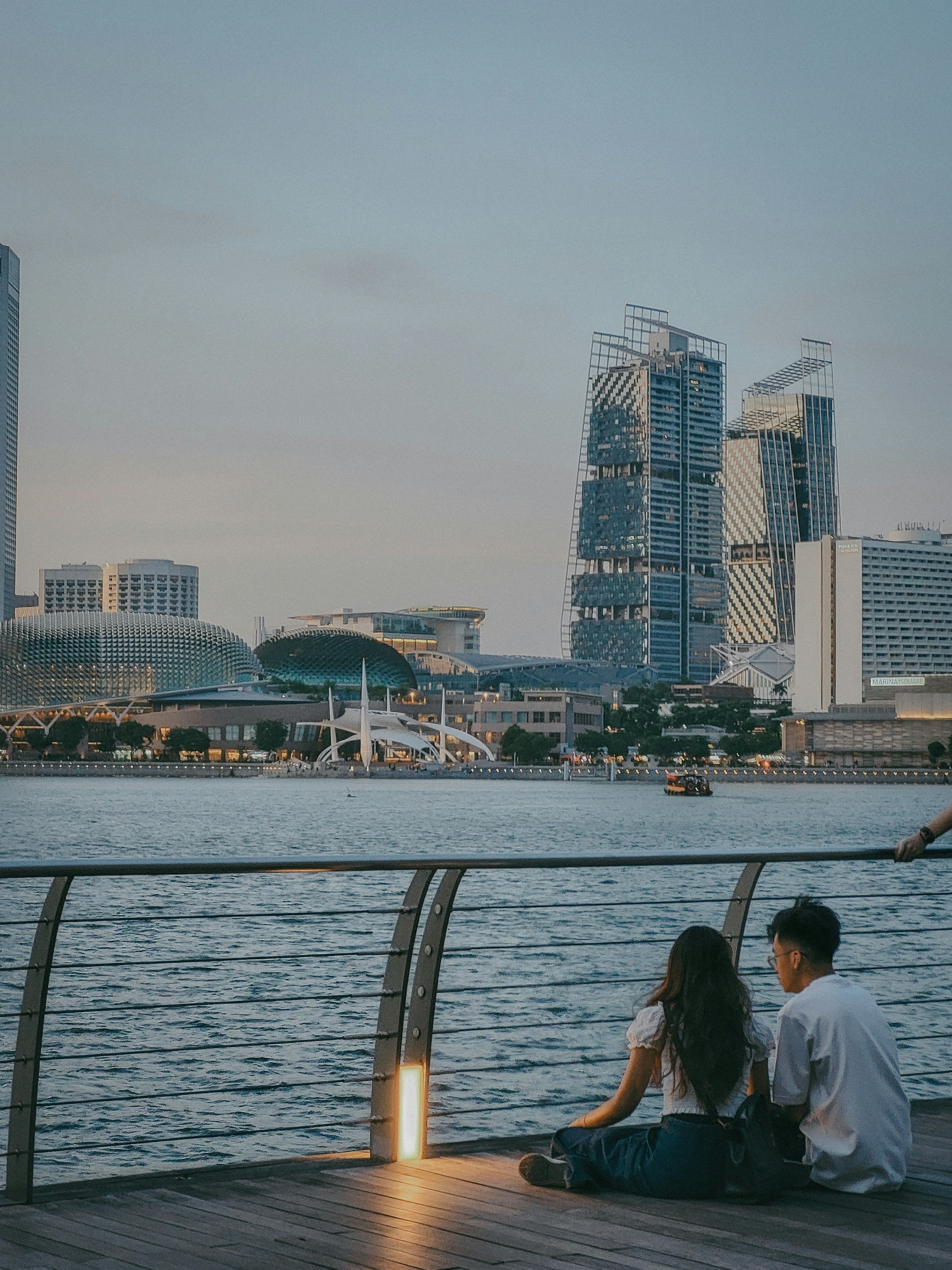 City Lights by the Water: Lovers on the Wharf