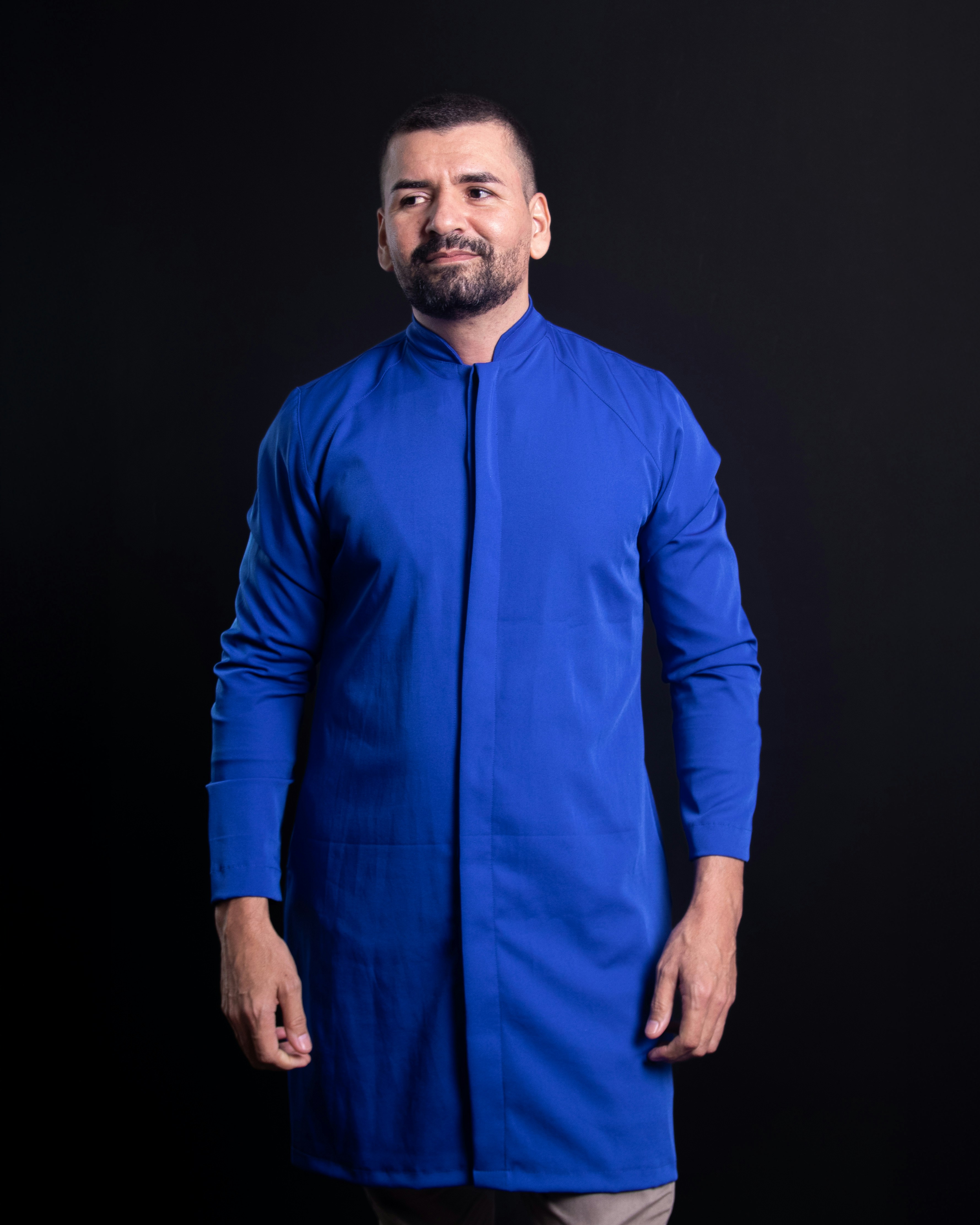 Elegance in Blue: A Modern Take on Tradition