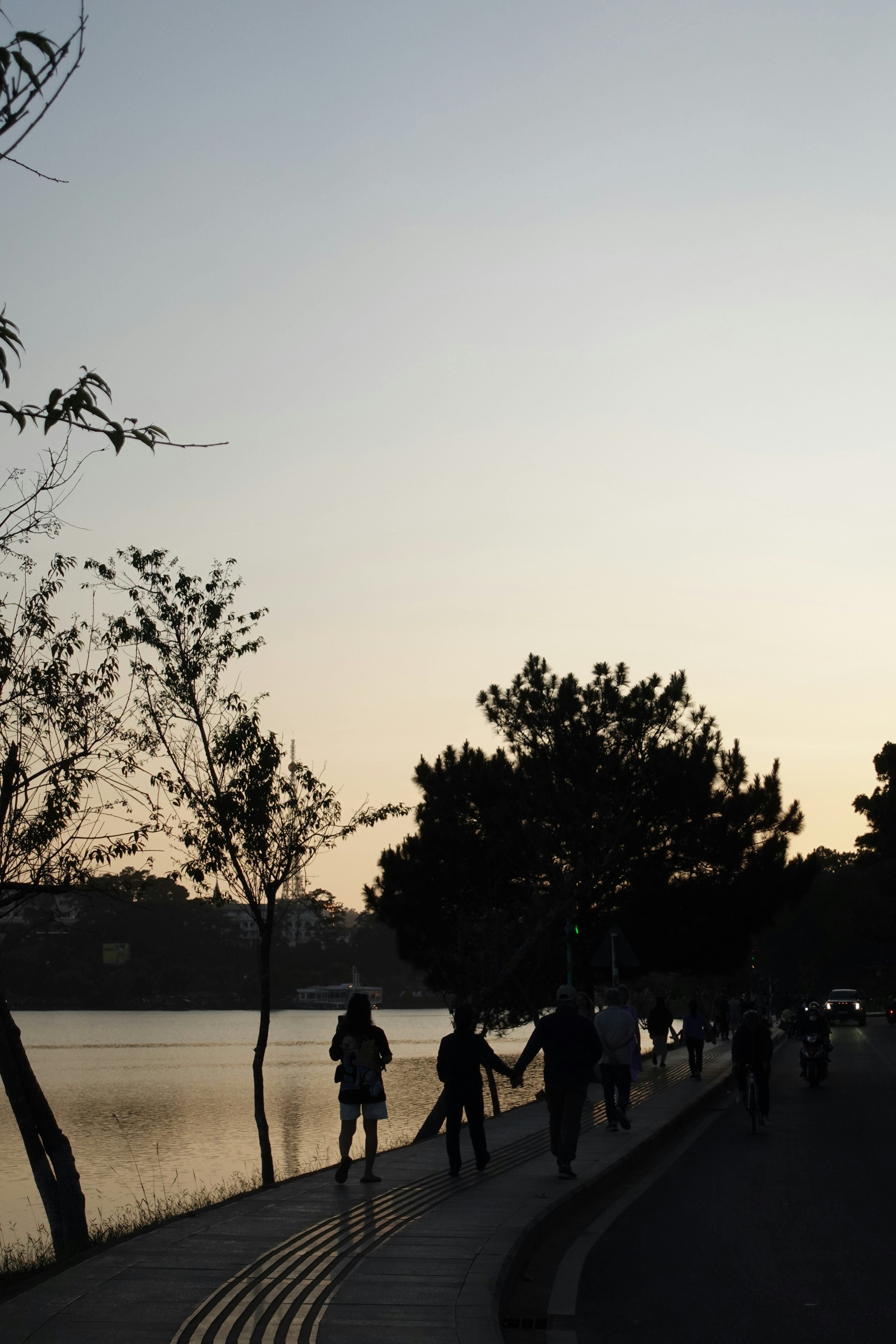Twilight Stroll by the Water's Edge