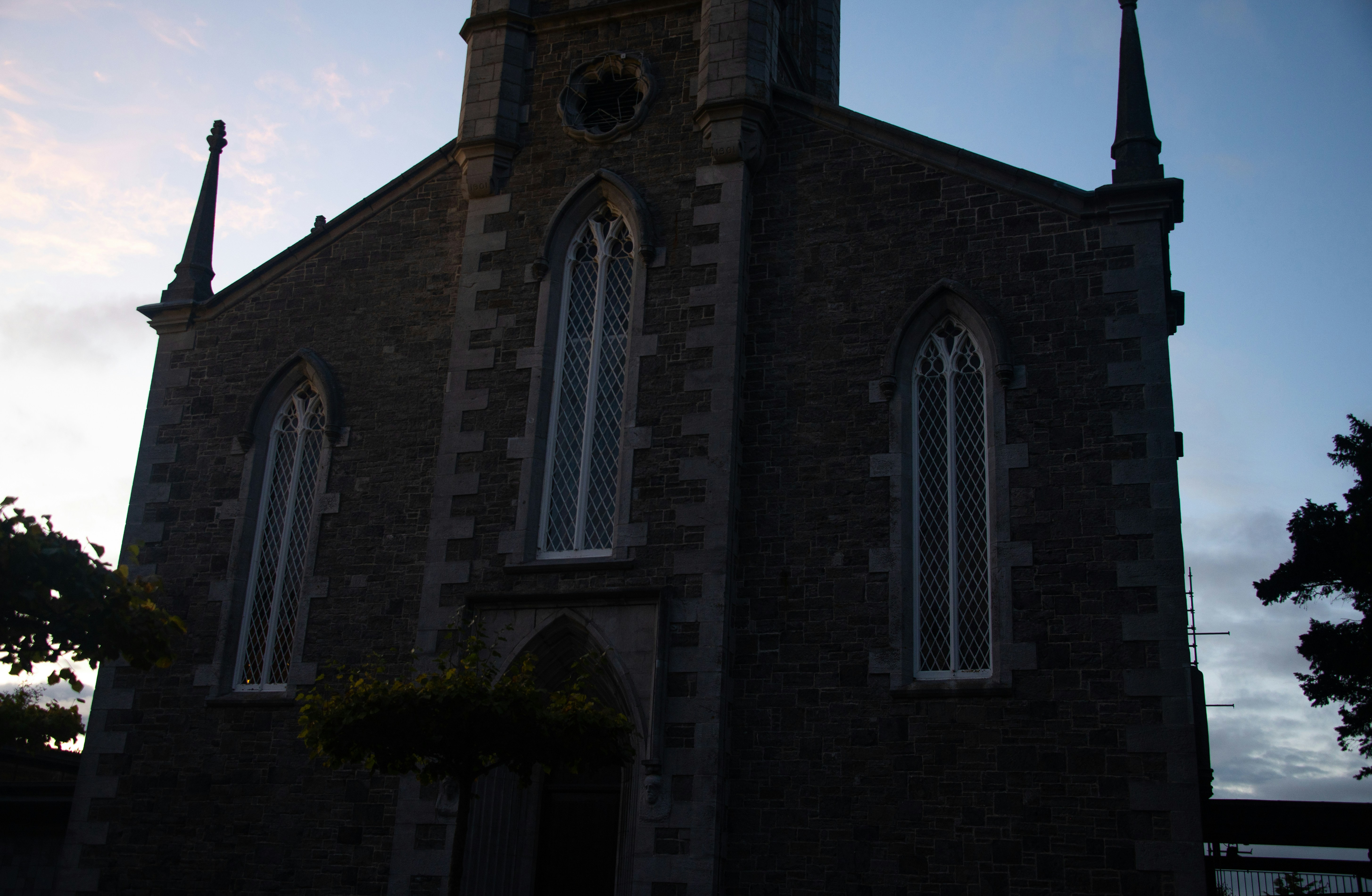 Gothic style building with tall arched windows