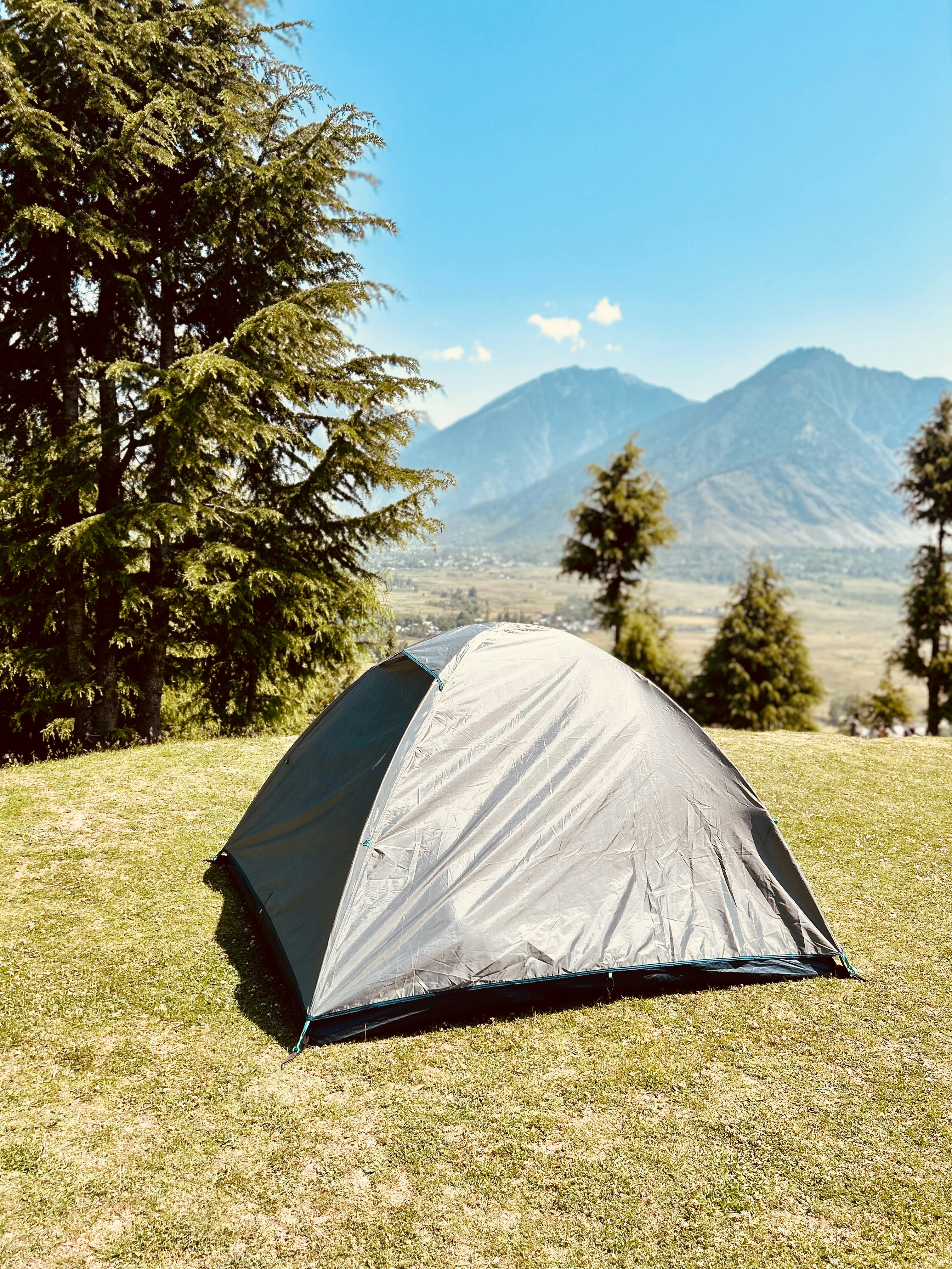 Sheltered Serenity: A Tent Amidst Nature's Majesty