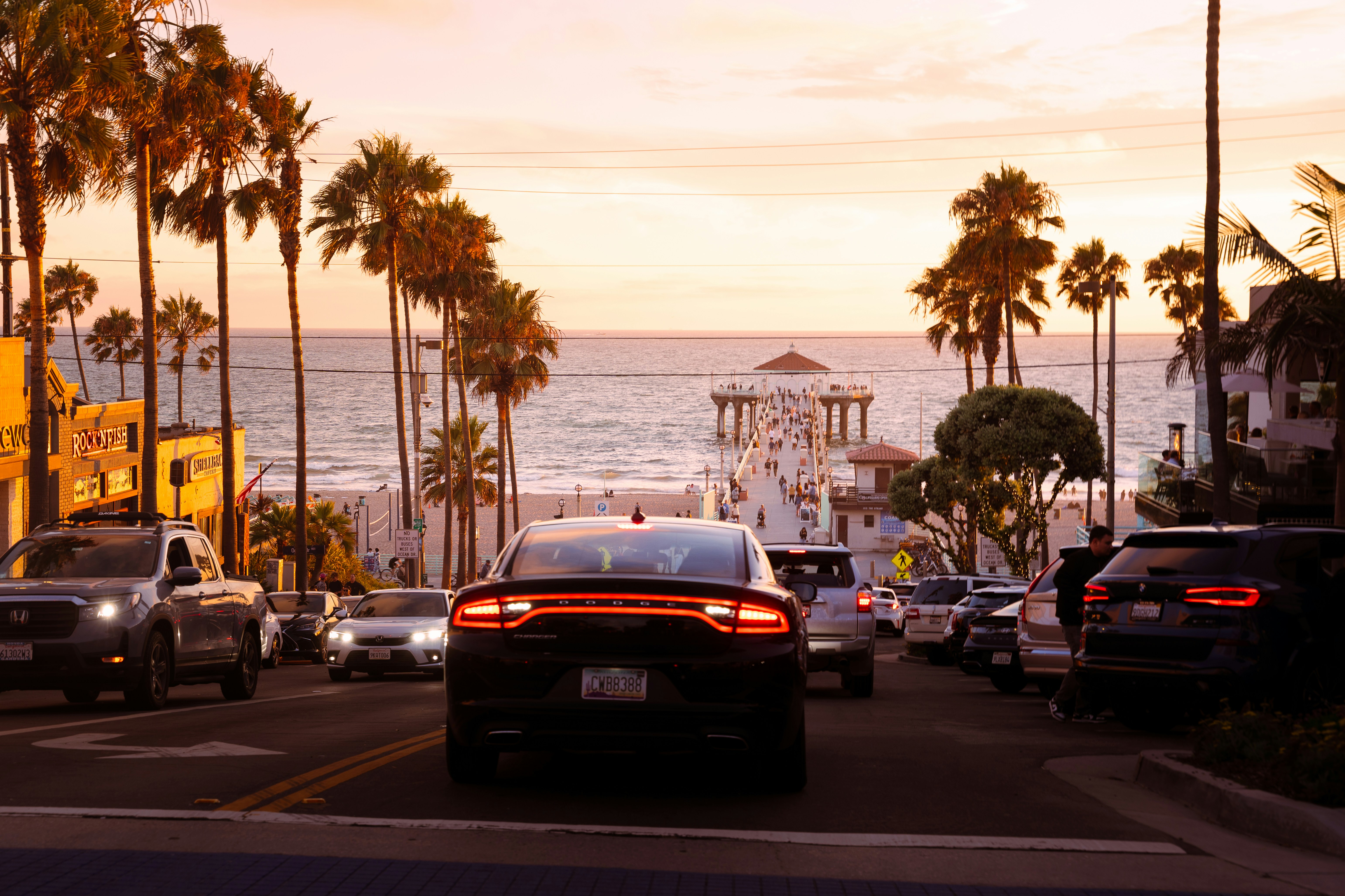 Coastal Drive into Sunset Serenity
