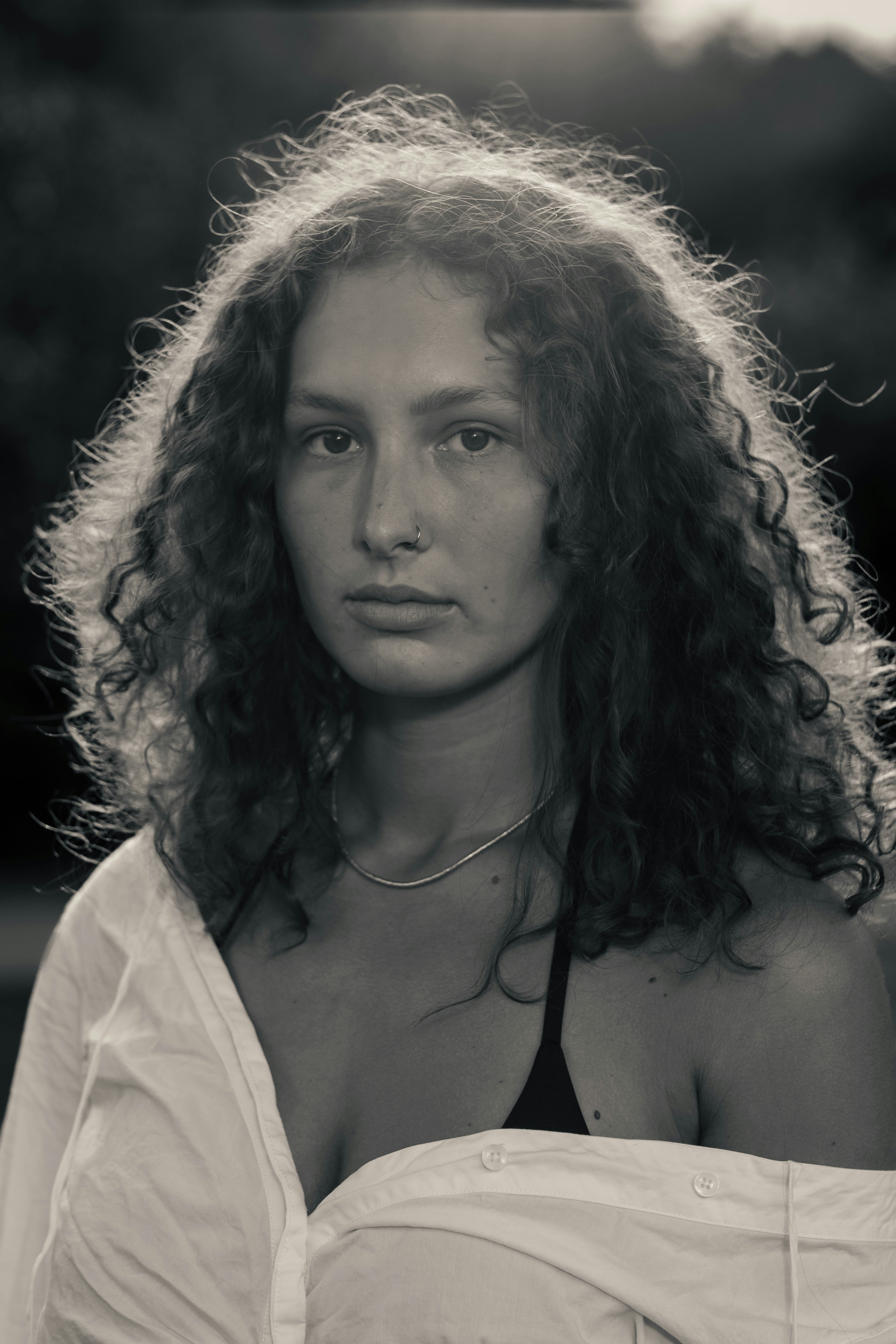 Embers of Elegance: A Portrait in Shadows