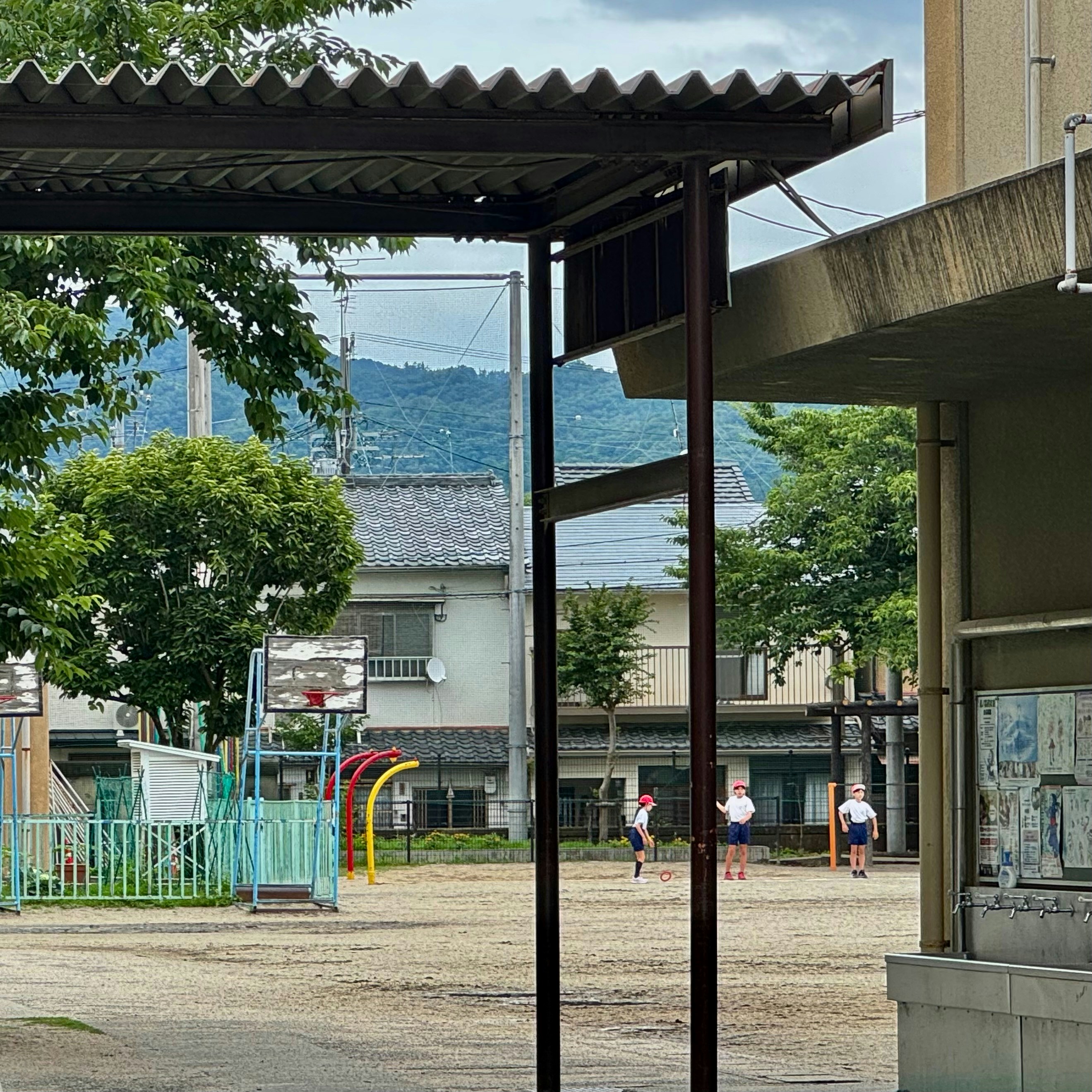 Playground Serenity Amidst Urban Life