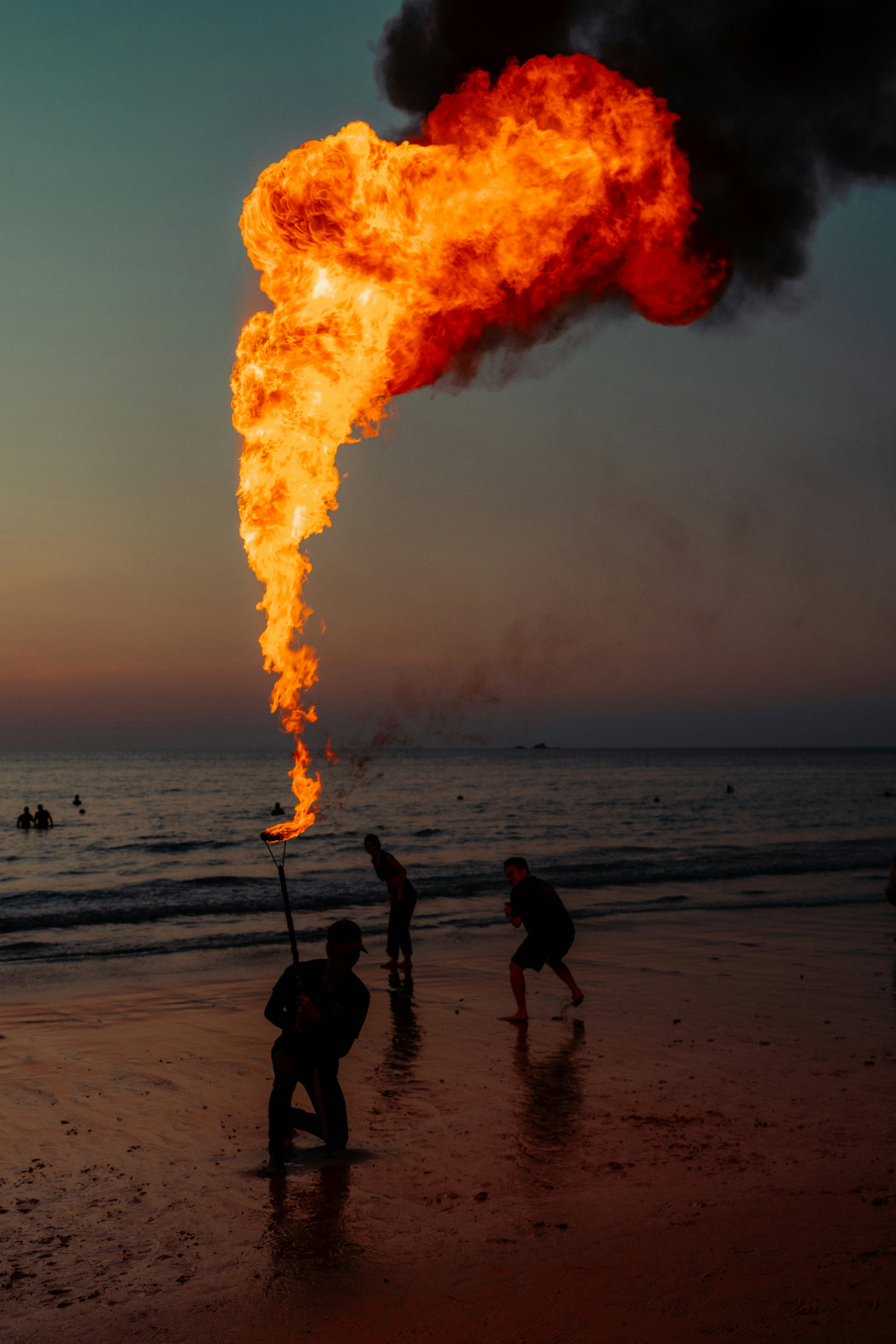 Flame Dance at Dusk