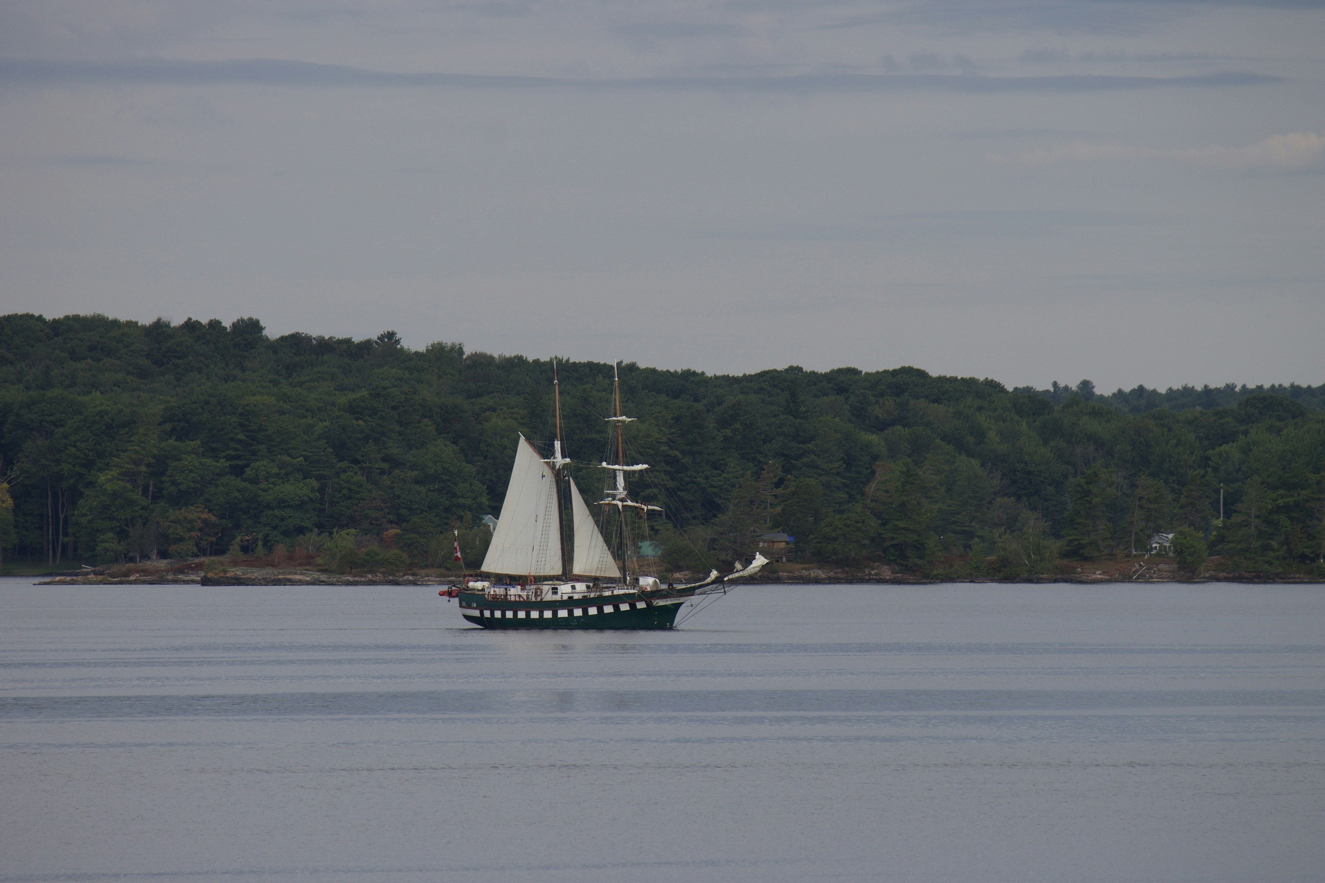 Nautical Serenity: A Ship's Journey Through Tranquil Waters