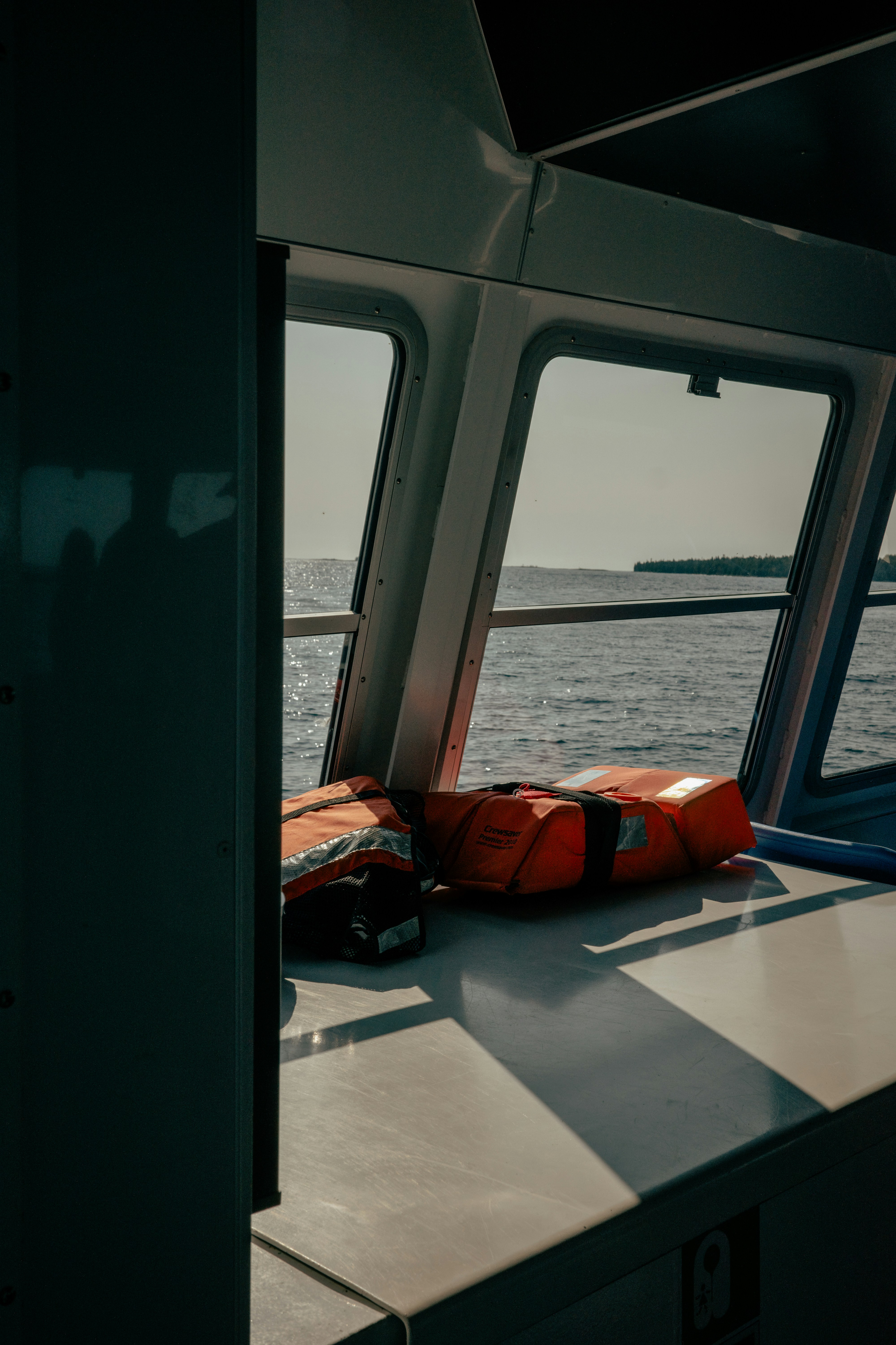 Serene Voyage: A Glimpse Through the Cabin