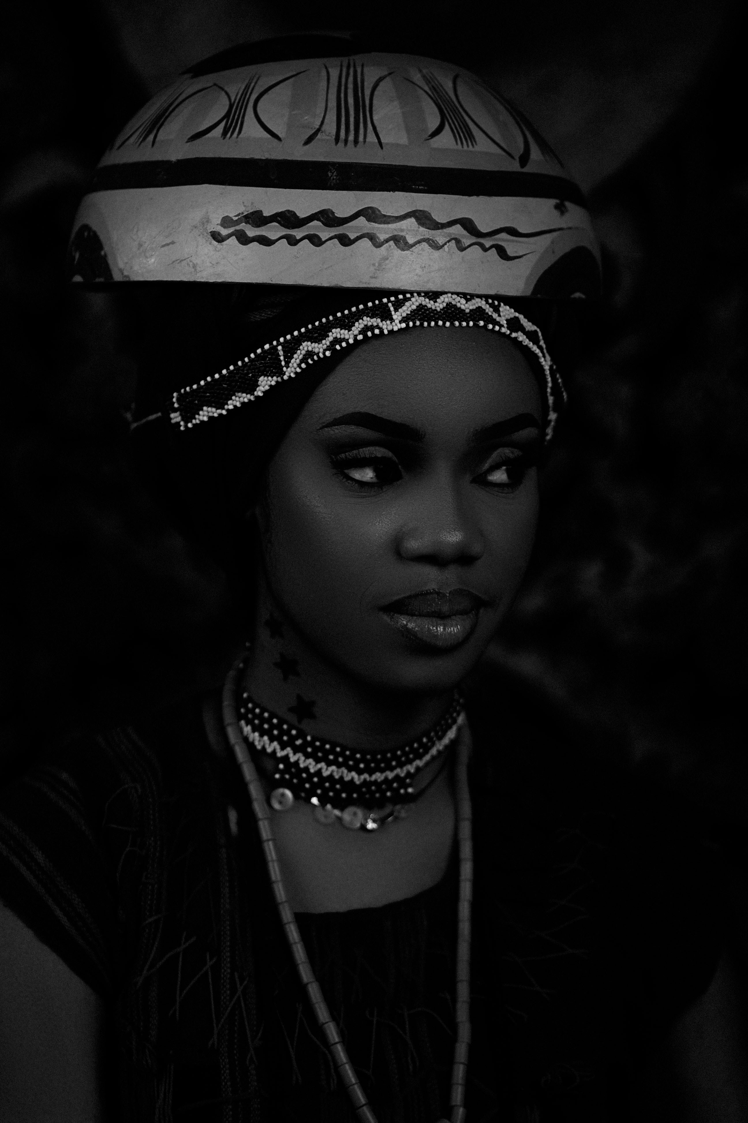 Cultural Elegance in Monochrome