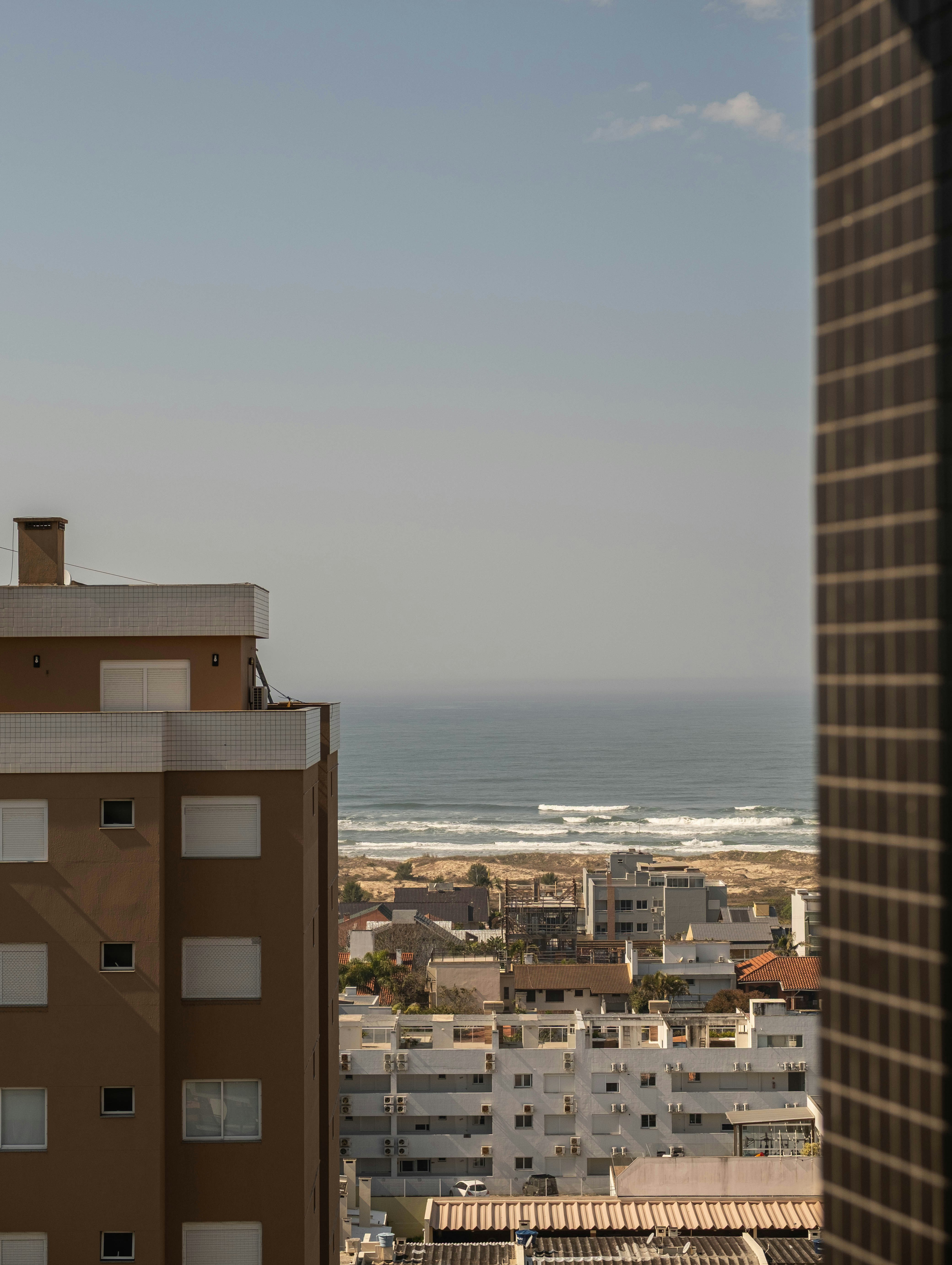 Urban Serenity: A Coastal View from Above
