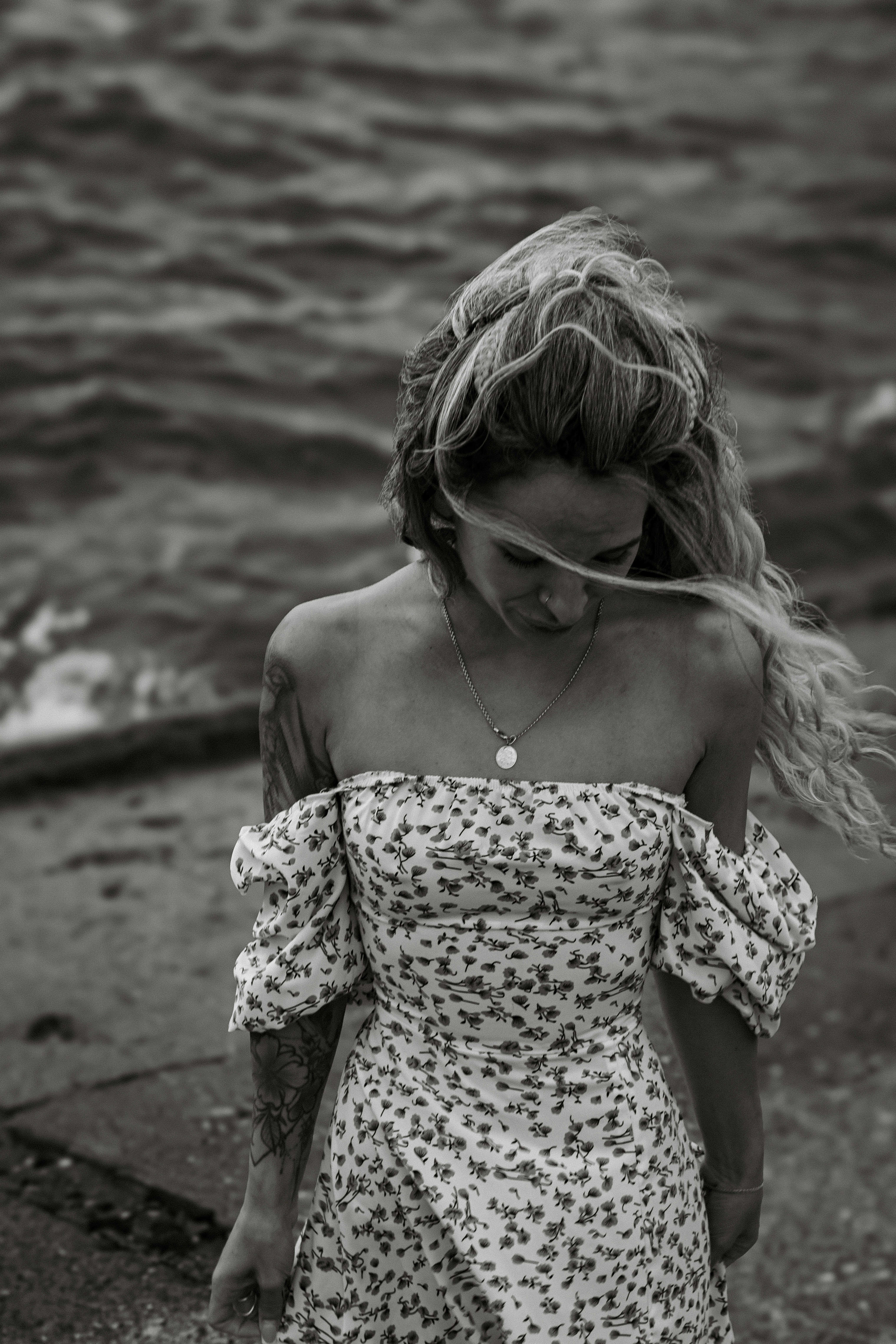 Ph by http://instagram.com/mstyazhkin/ | Woman with windblown hair by the water