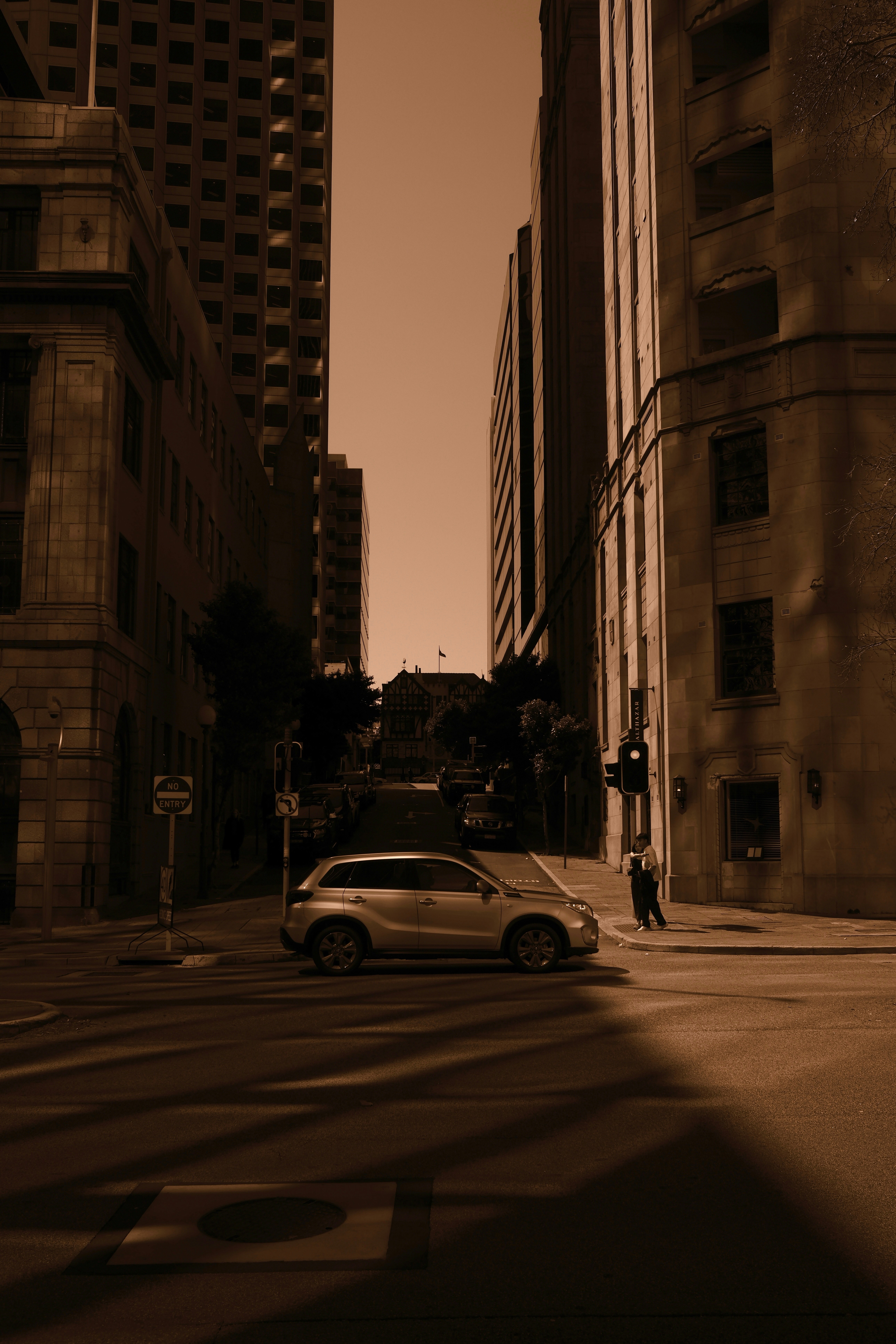 Urban Shadows: A Dance of Light and Structure