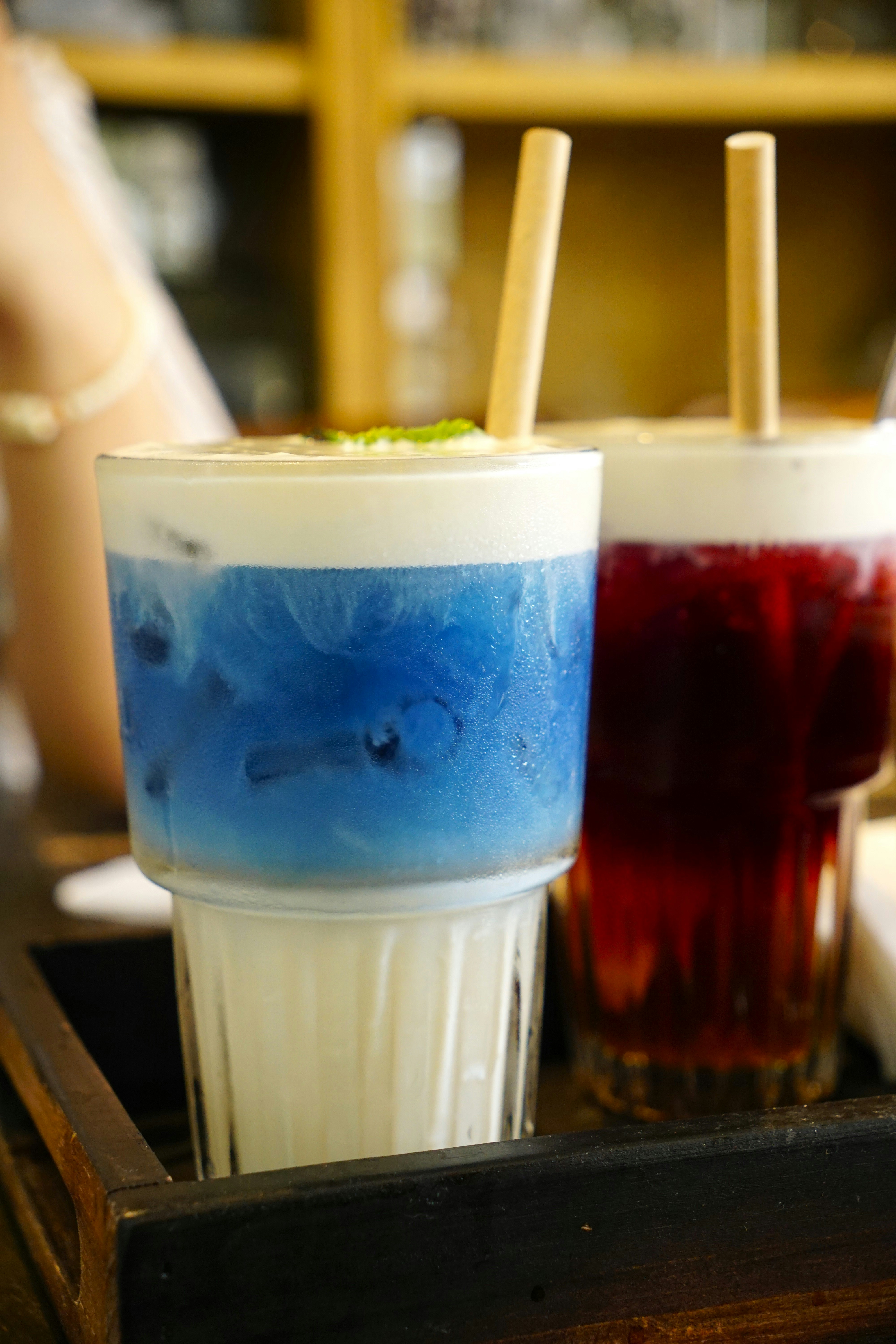 Refreshing Waves of Color in a Glass