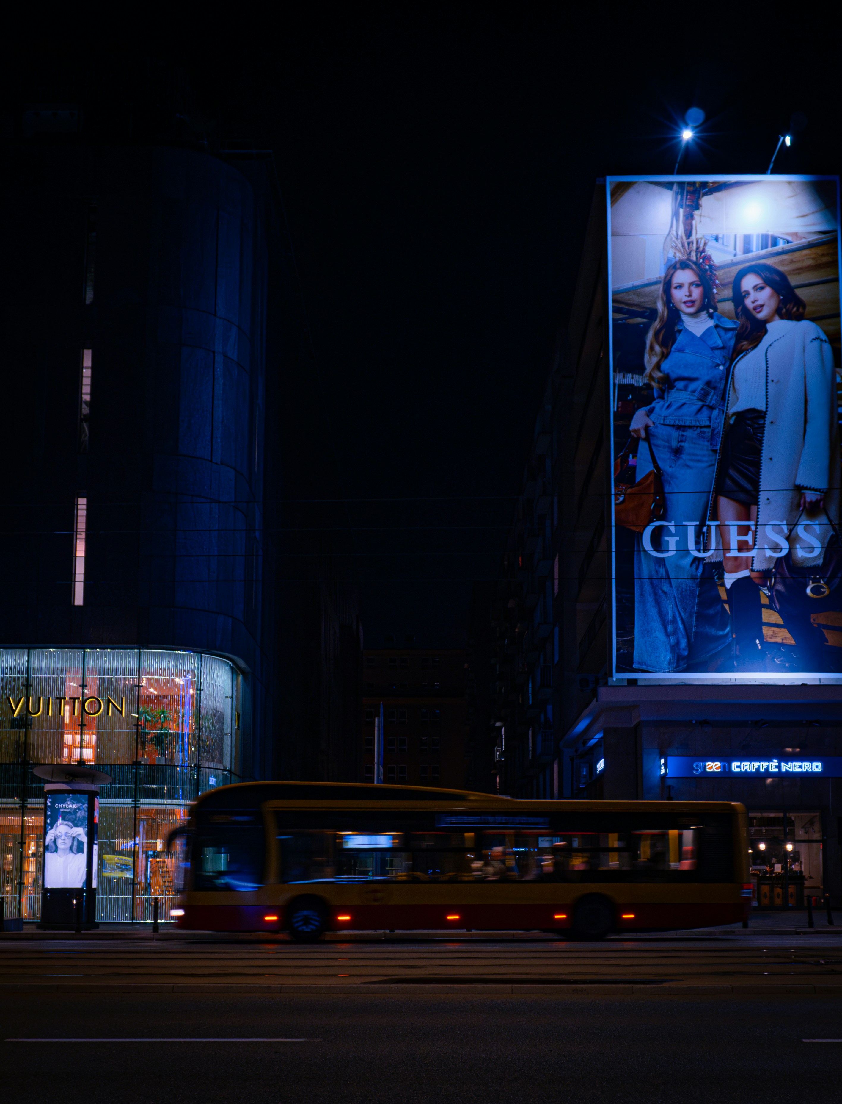 Urban Nightscape: A Fashionable Encounter
