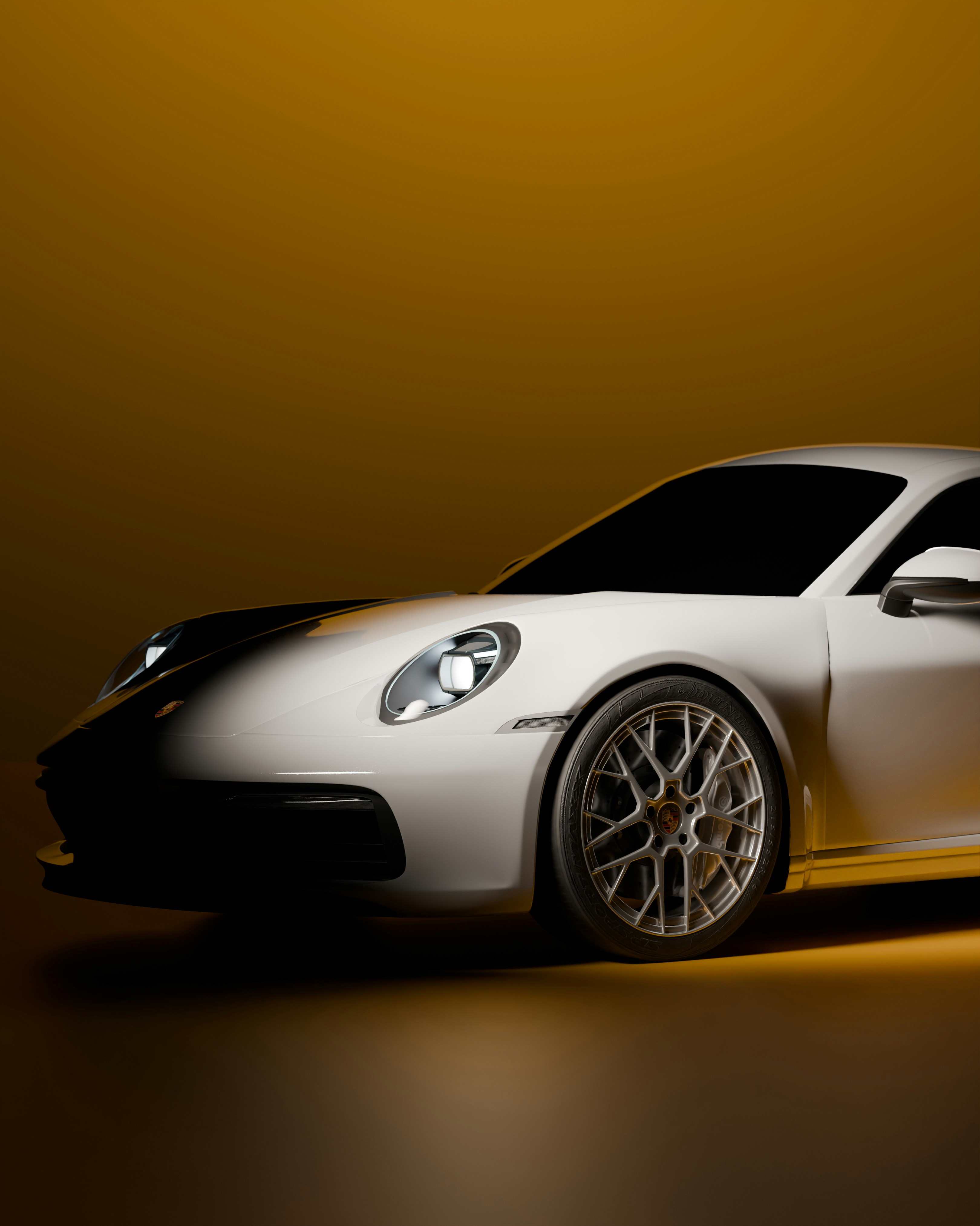 Un auto deportivo blanco con llantas detalladas. foto – Imagen de Coche ...