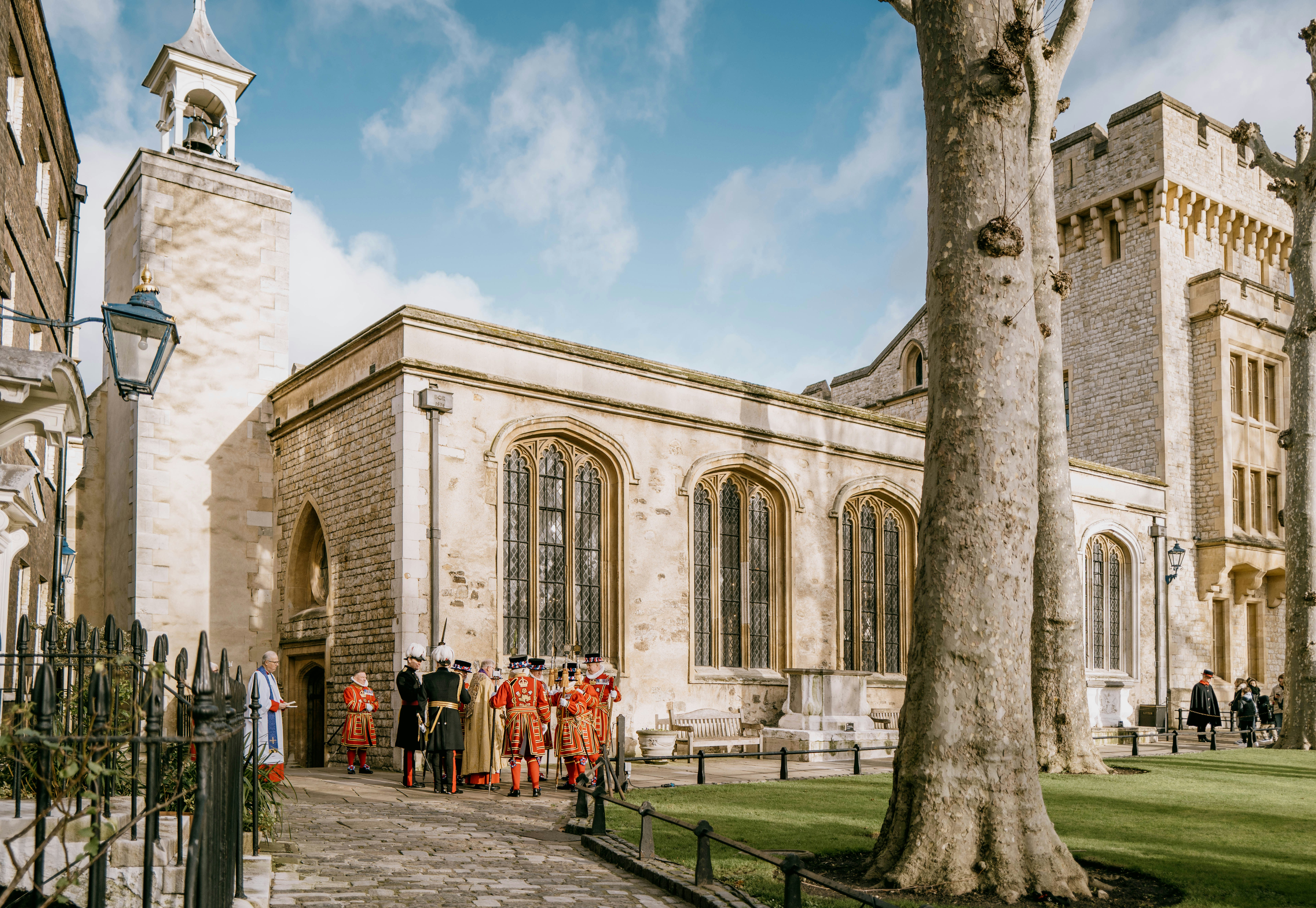 Ceremony Amidst Historic Stonework