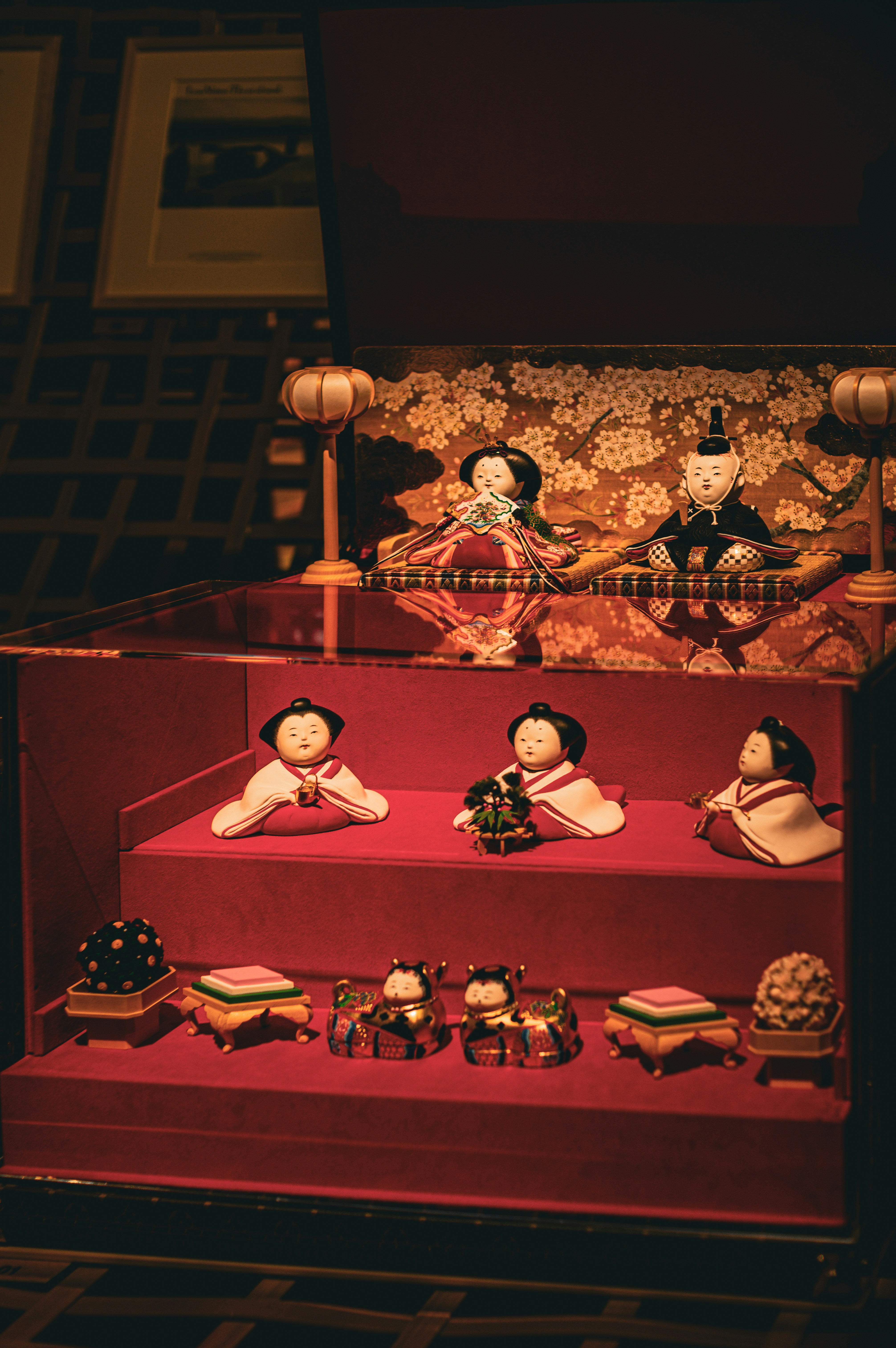 Harmony in Tradition: A Display of Japanese Dolls