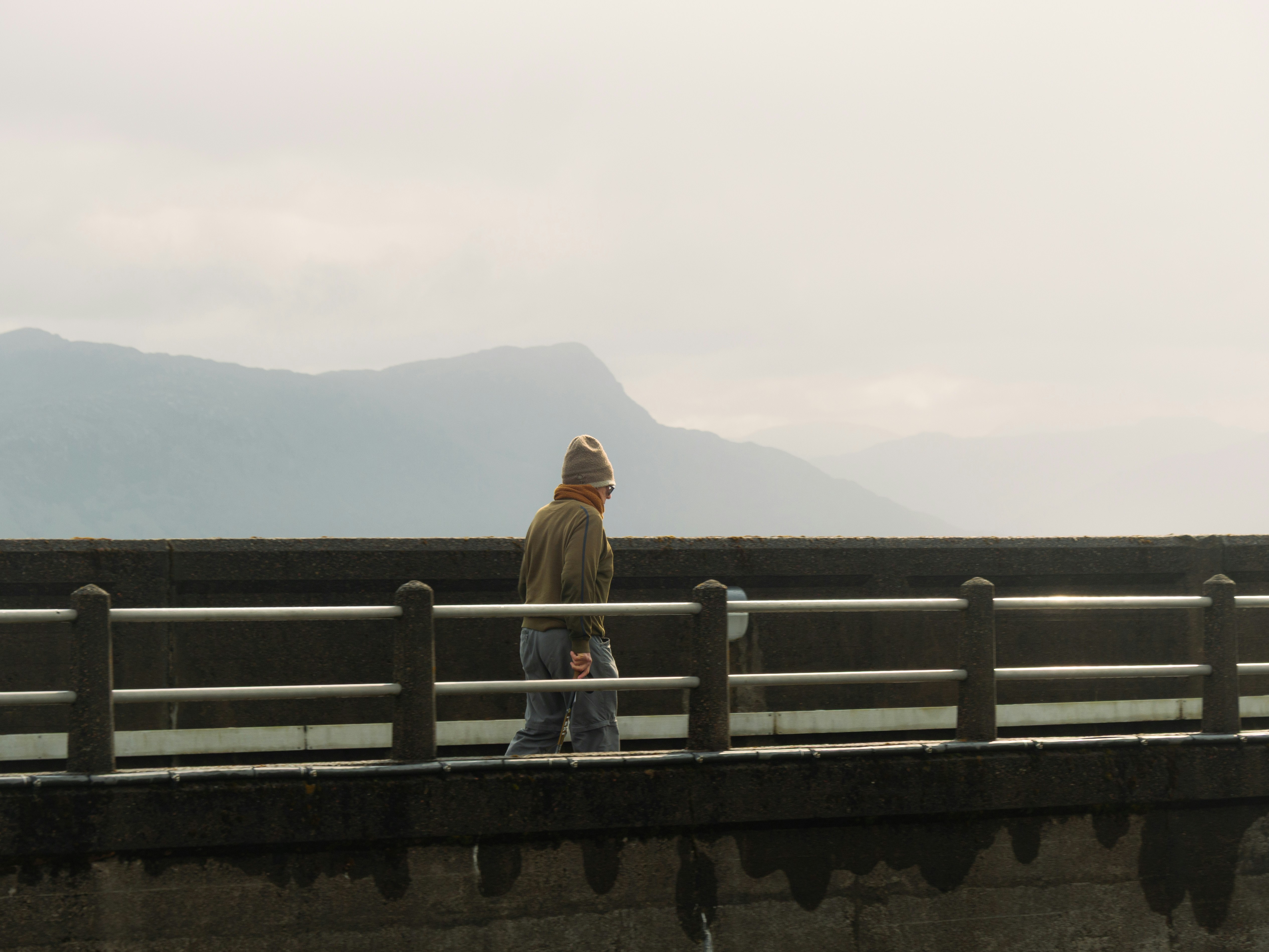 Solitary Stroll Along the Horizon