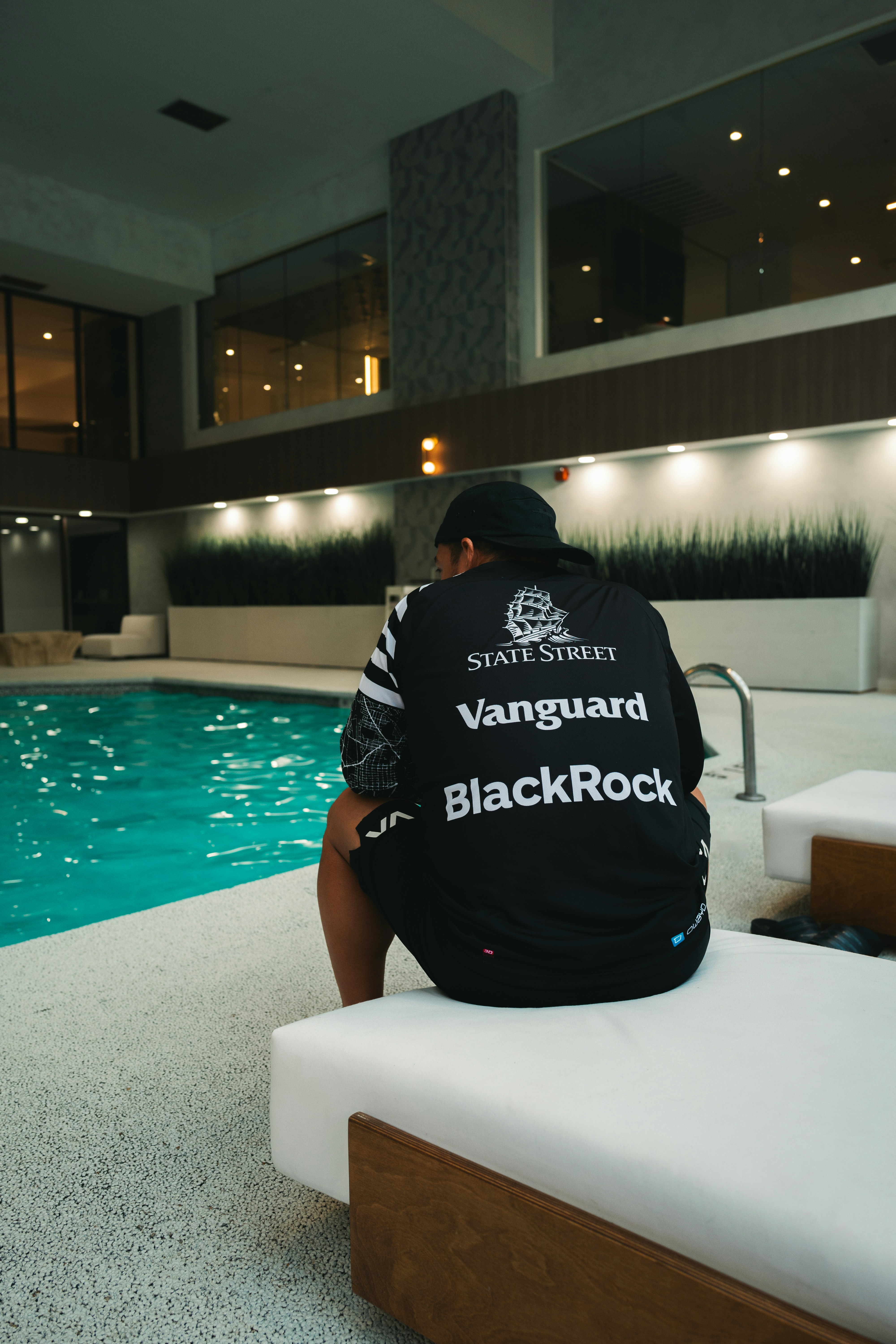 Reflections of Leisure: A Moment by the Poolside