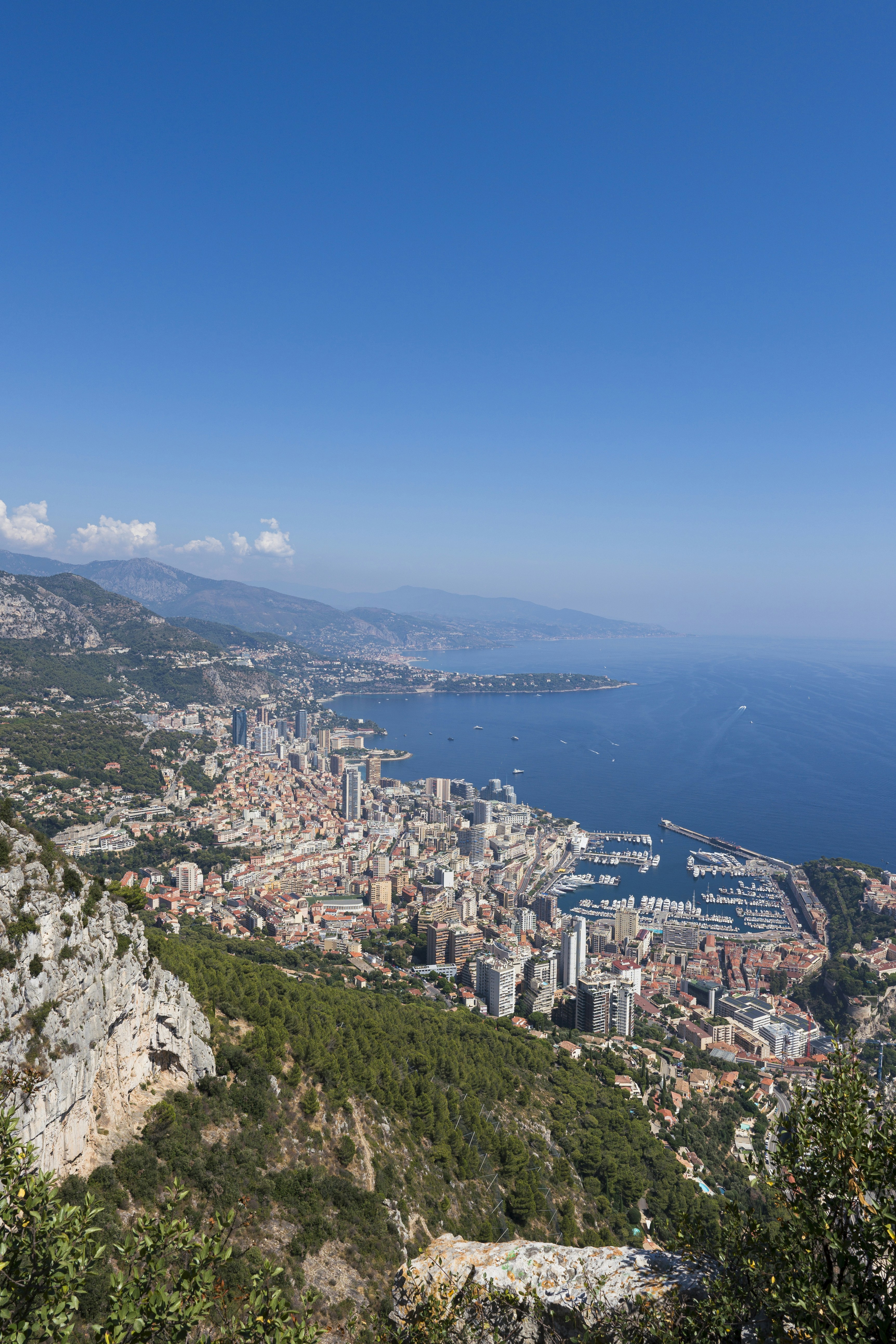 Monaco's Coastal Splendor from Above