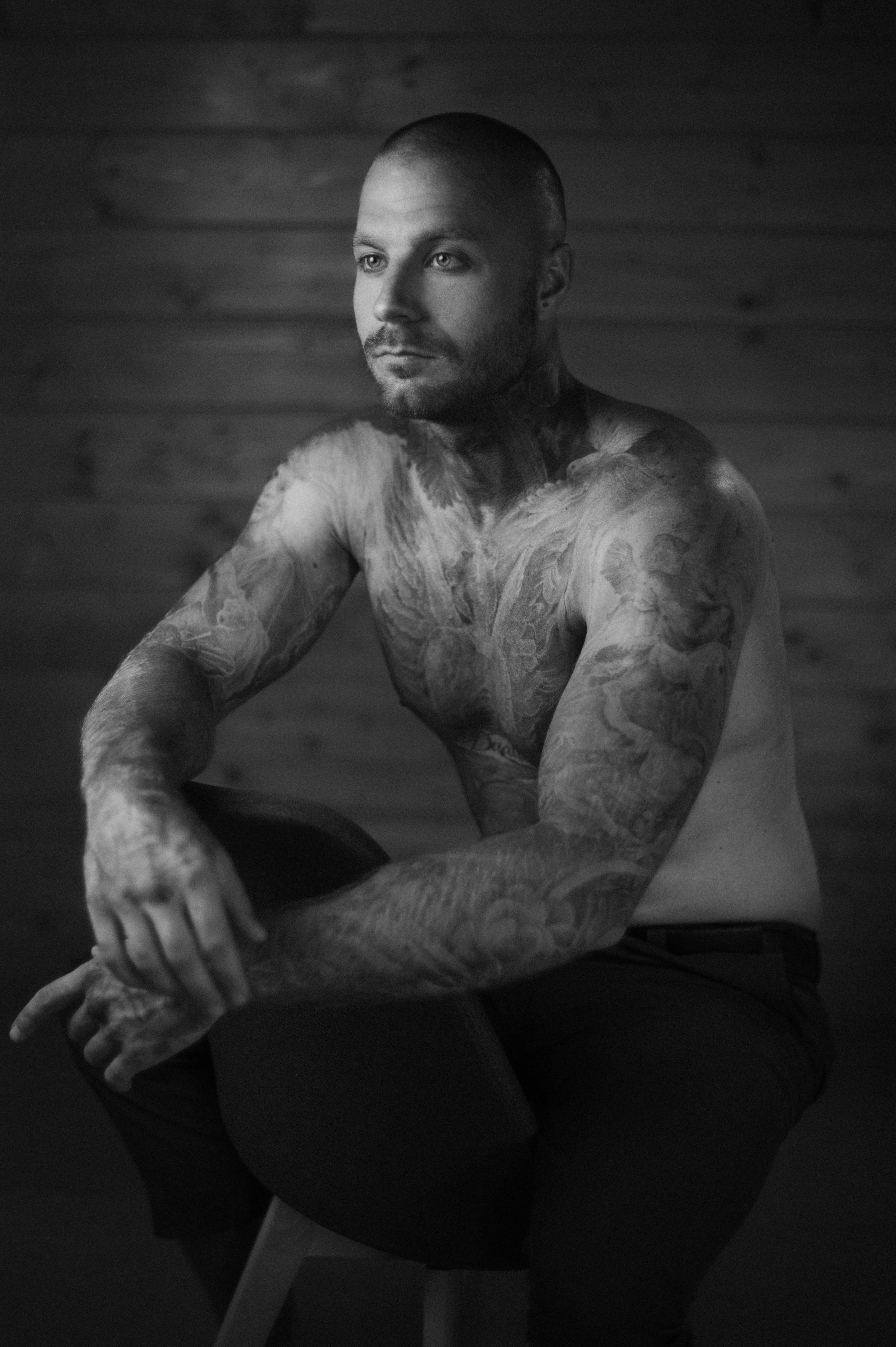 Ink and Introspection: A Portrait of Strength