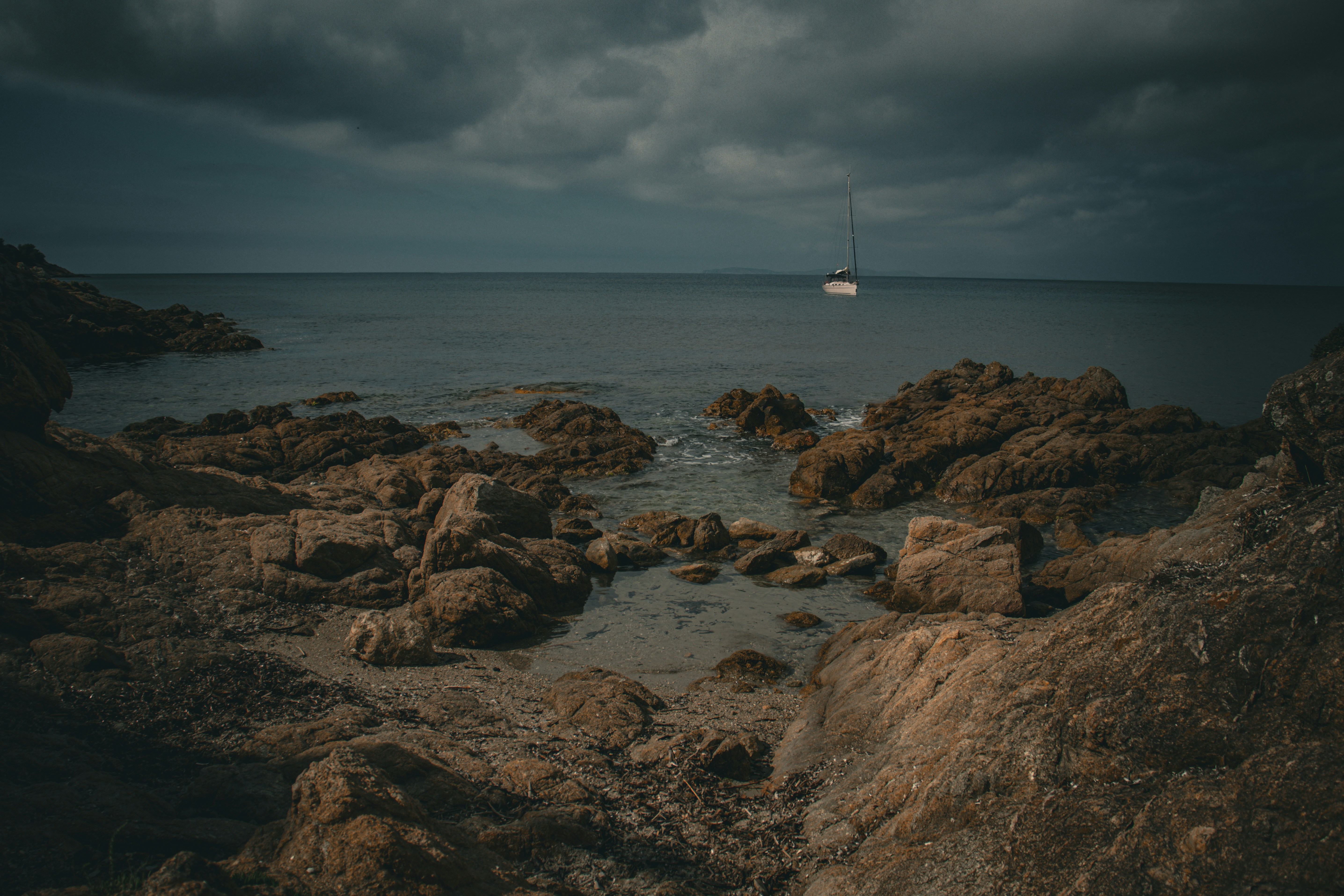 Serenity Amidst Rocky Shores