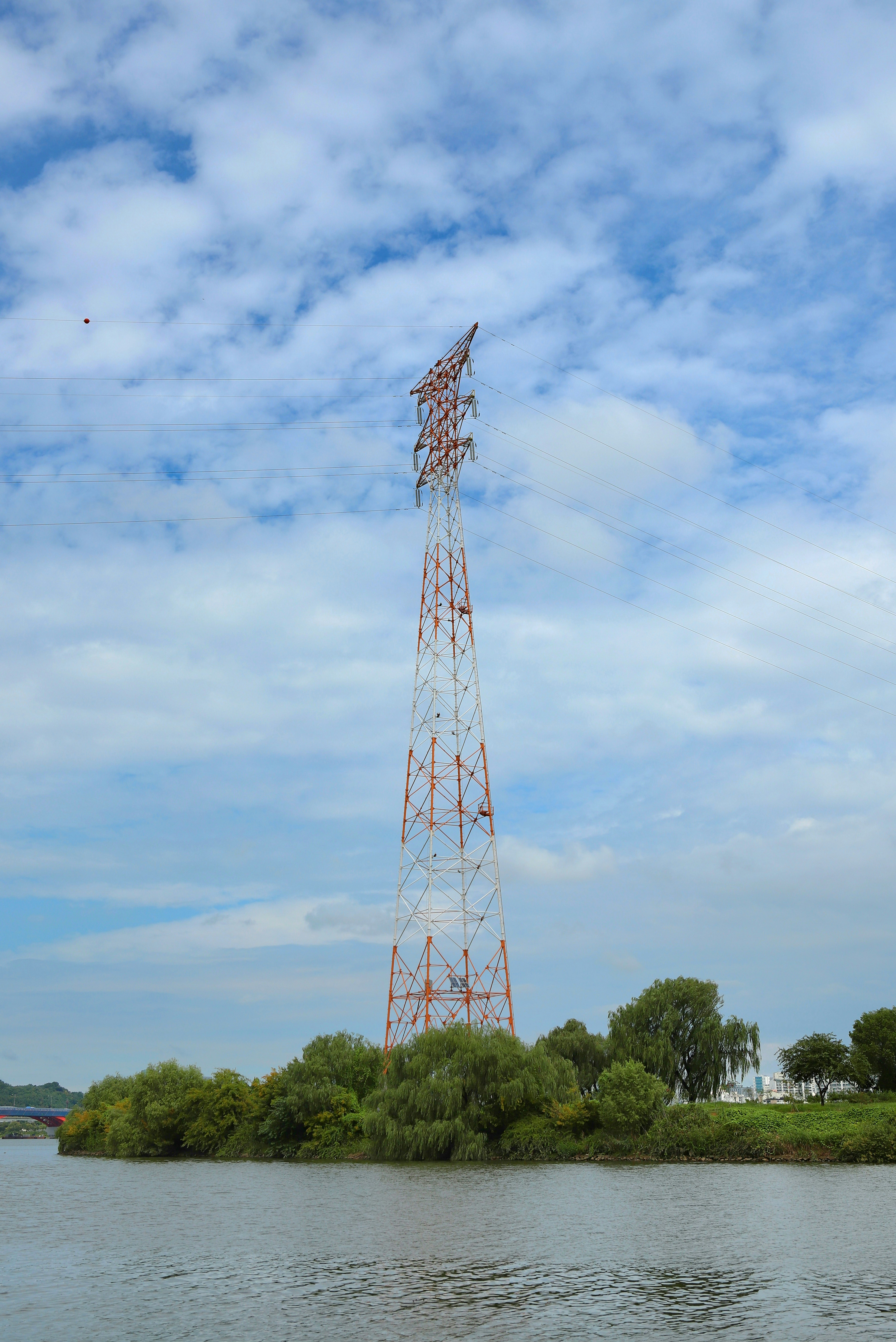 A Towering Beacon Amidst Tranquil Waters