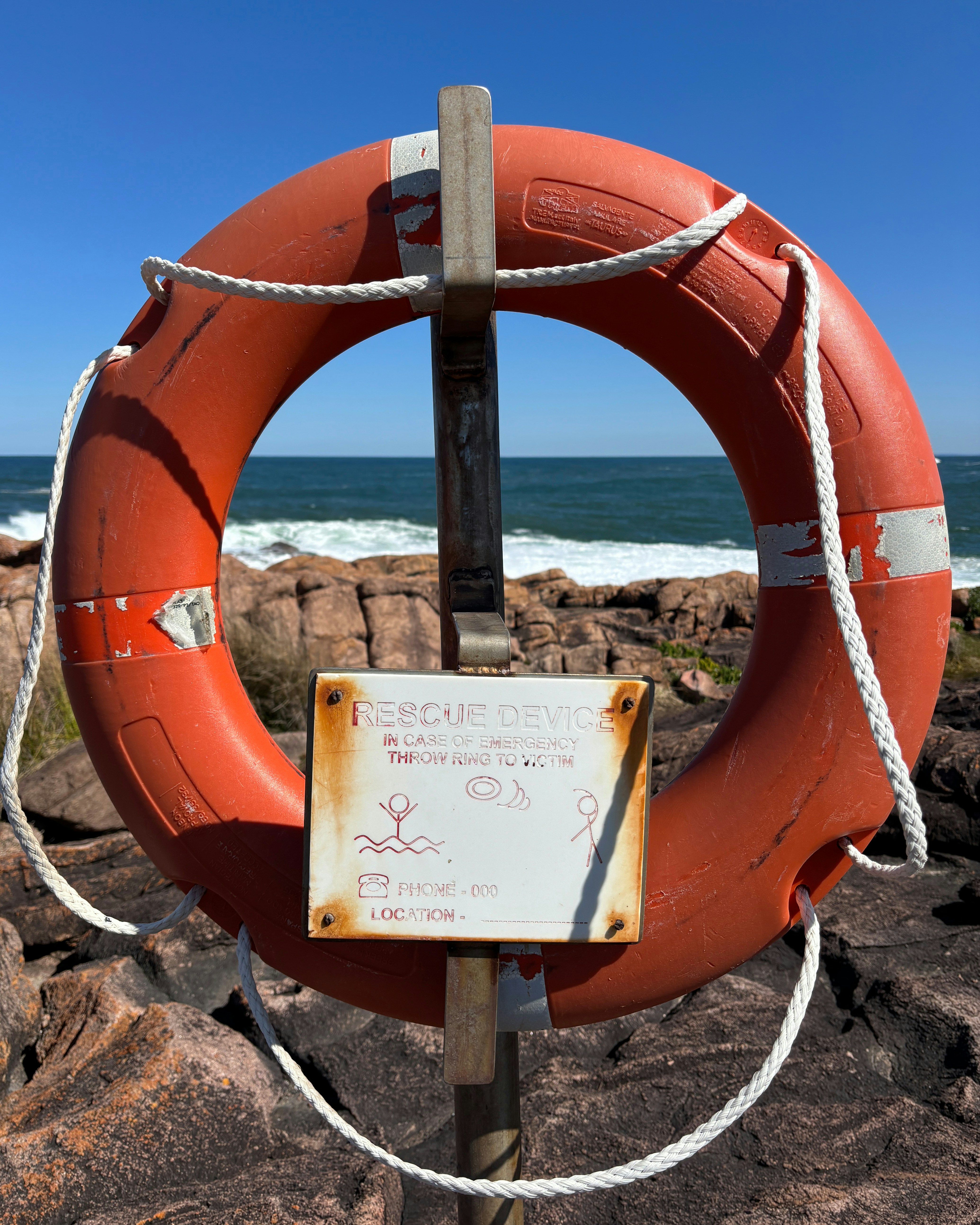 Safety Ring Amidst the Waves