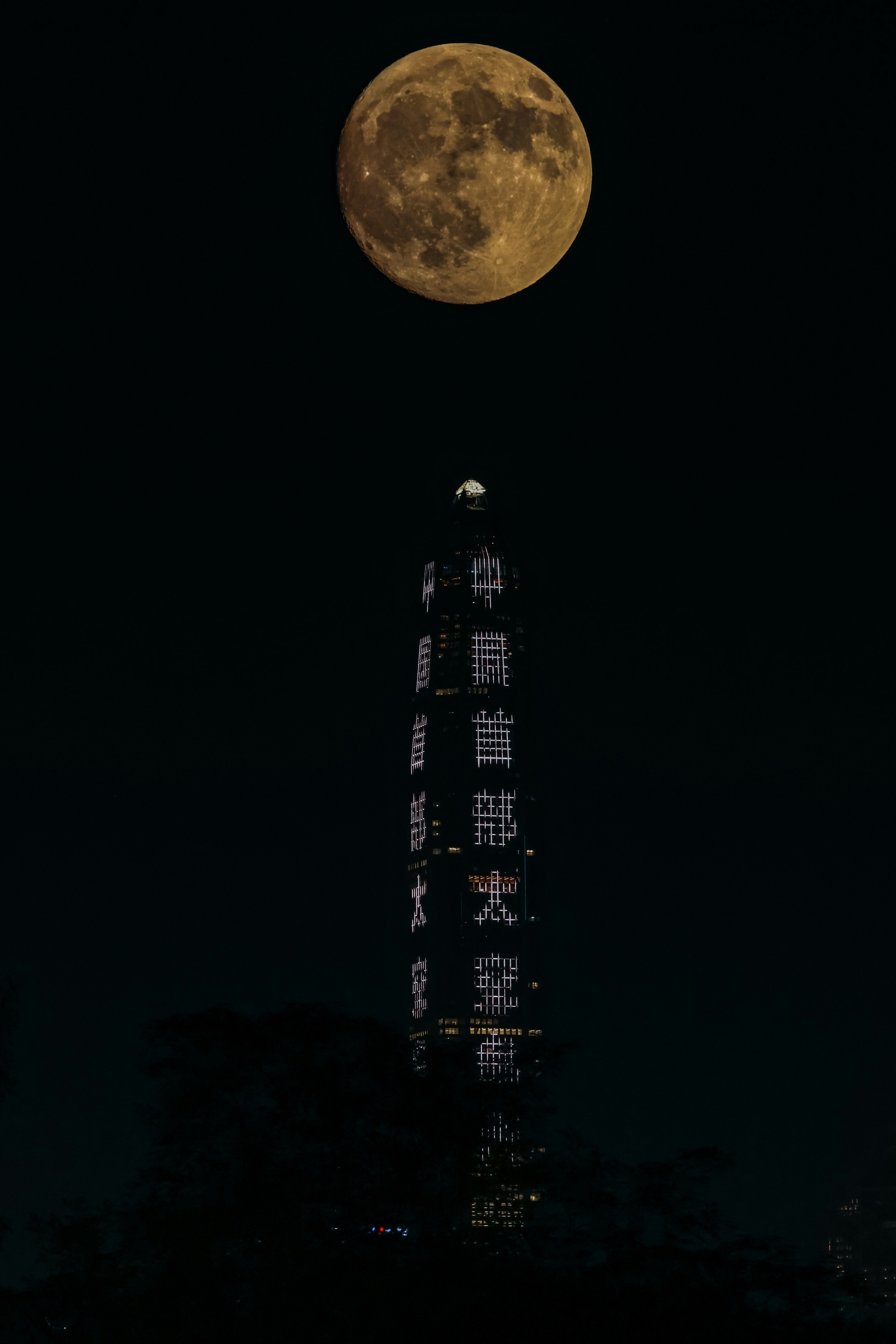 Lunar Sentinel: A Tower Under the Moon's Gaze