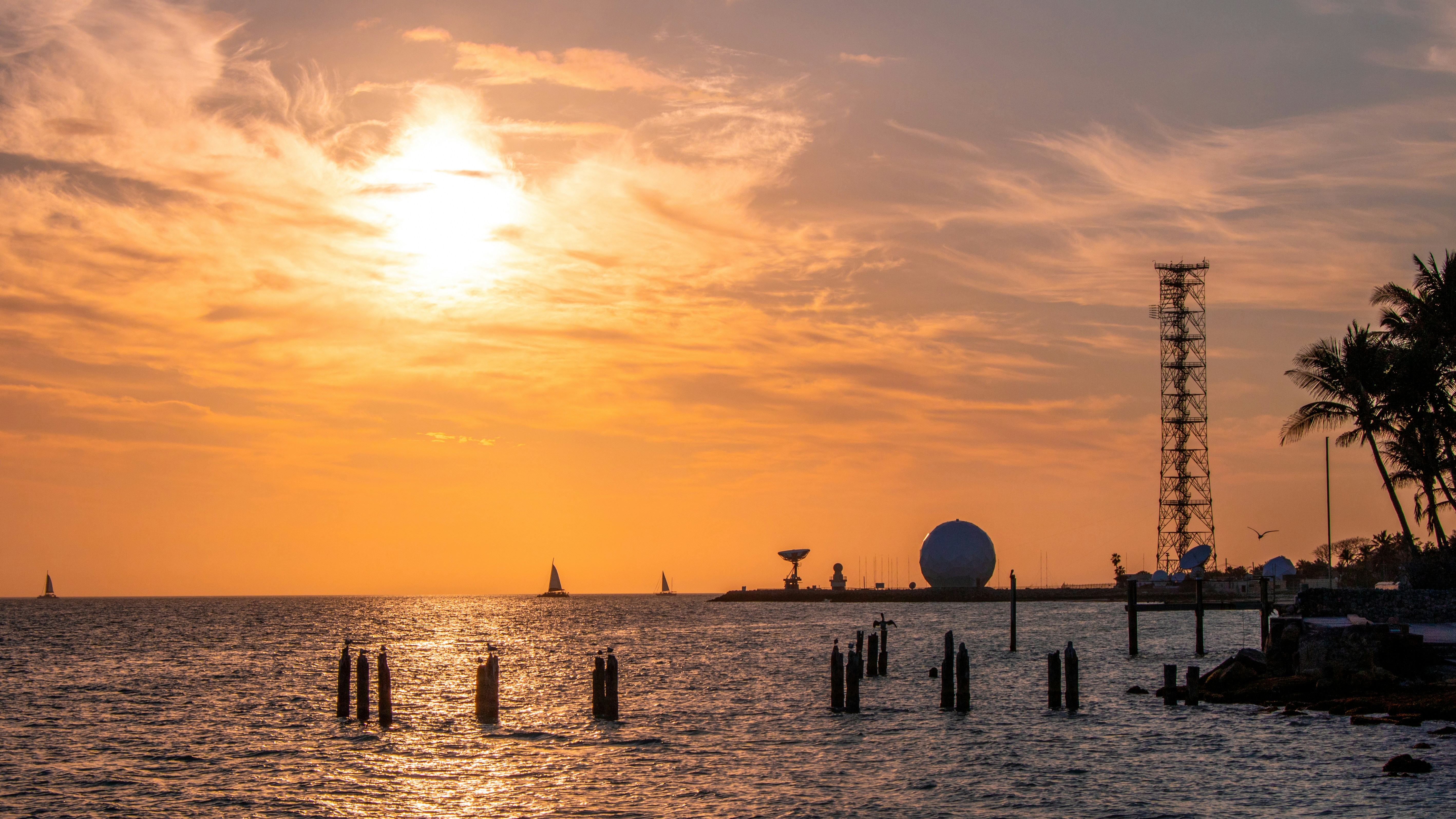 The Key West doppler radar, part of the Next-Generation Radar (NEXRAD) network, is operated by the National Weather Service. It is a critical tool for forecasting severe weather, especially during hurricane season in the Florida Keys. The radar measures precipitation intensity and particle motion by transmitting radio waves and analyzing the reflected "Doppler shift". This data is used to detect storm rotation, track wind patterns, and identify tornadic debris. The radar is essential for issuing timely storm warnings and ensuring public safety in the region.