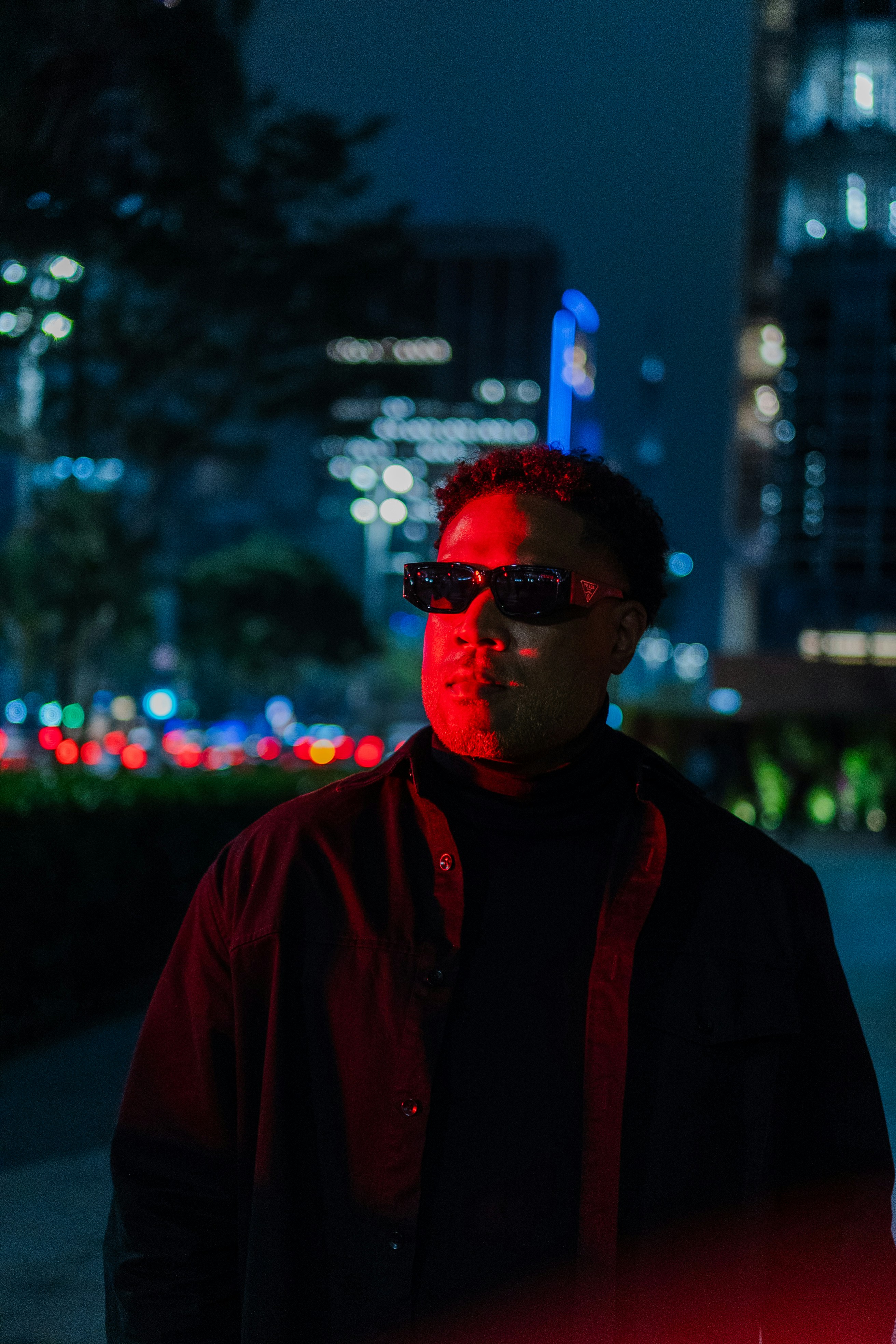 Urban Noir: A Nighttime Portrait