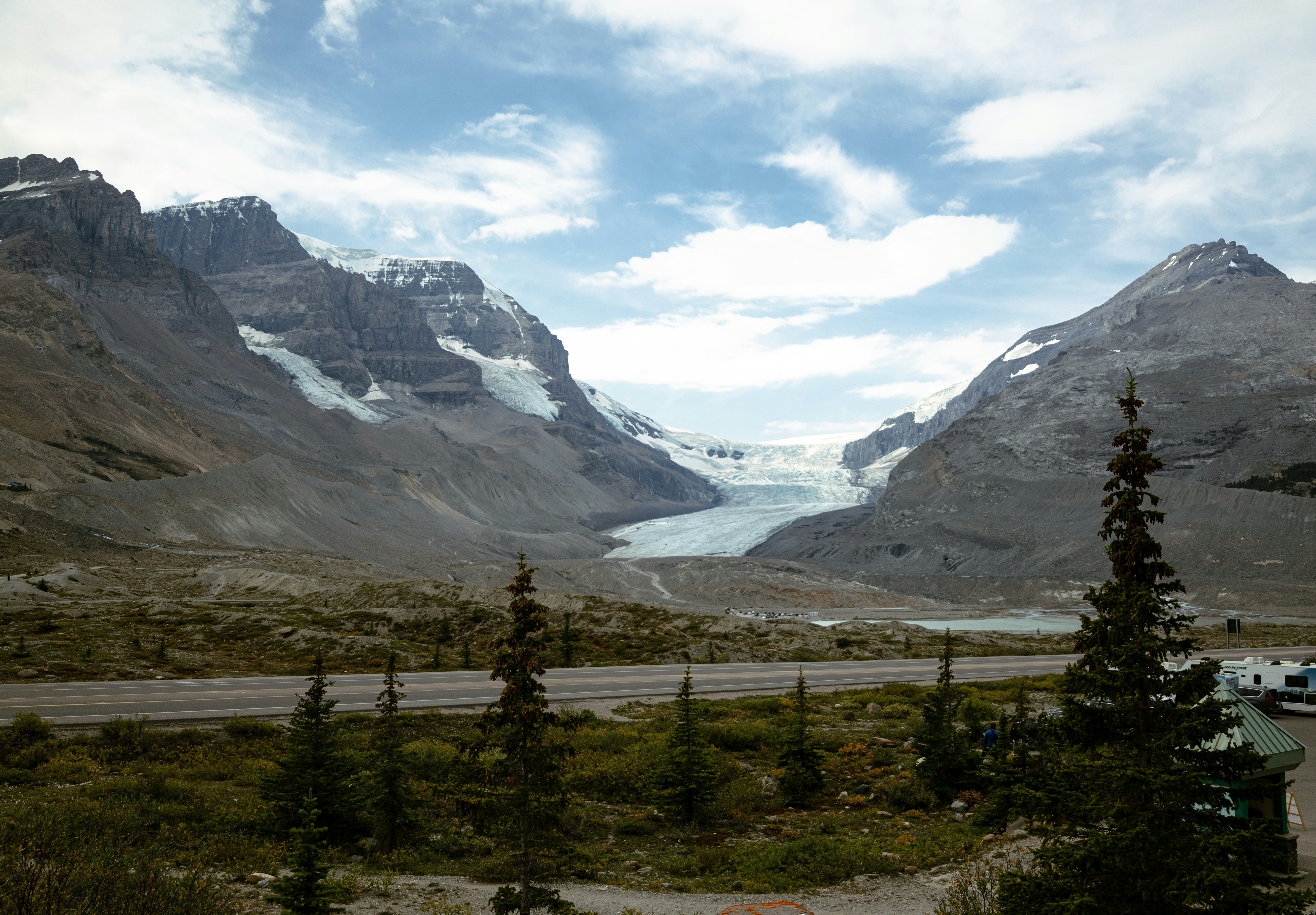 Glacial Valley Roadside Beyond the Pines