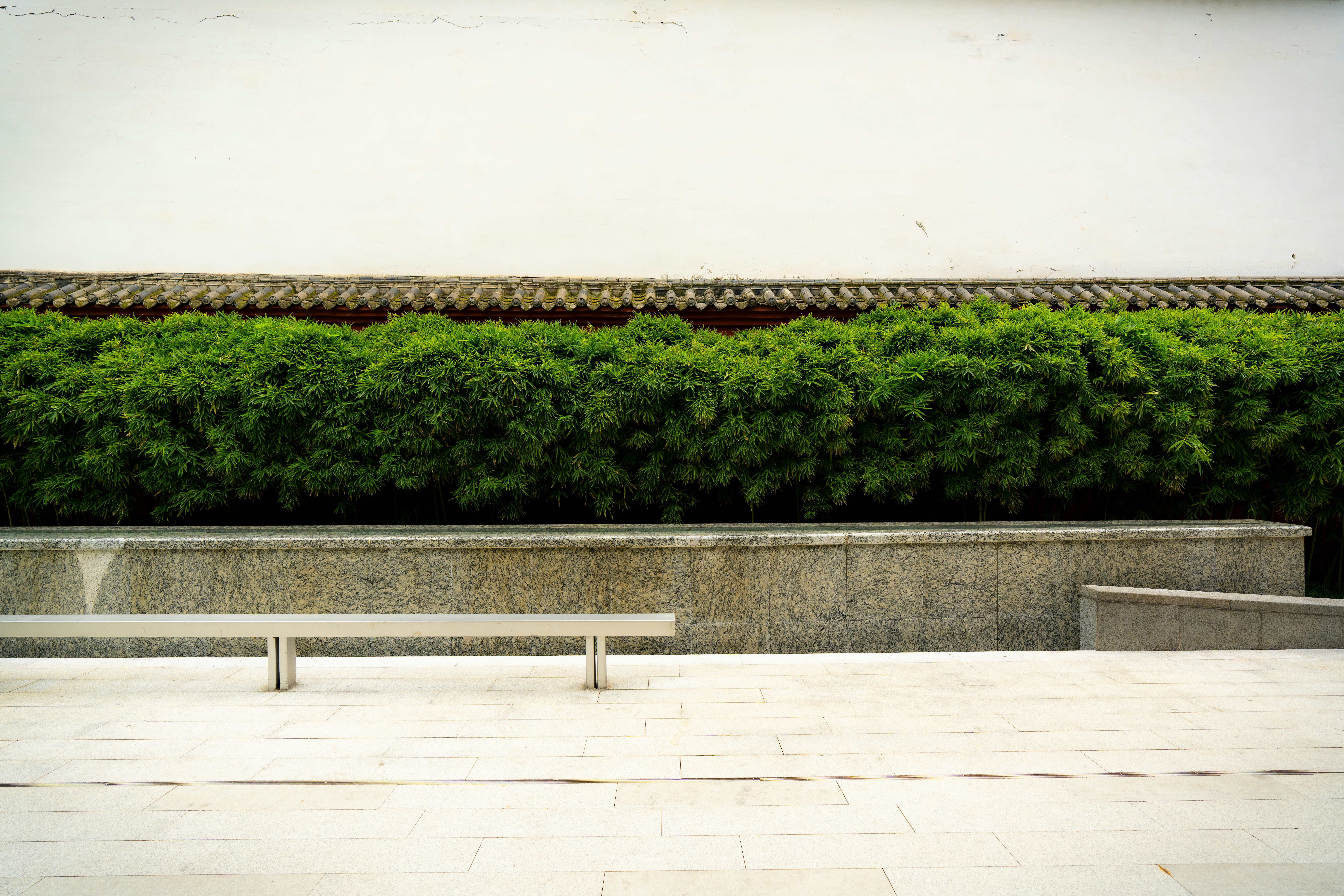 Green Ribbon Over Quiet Terrace
