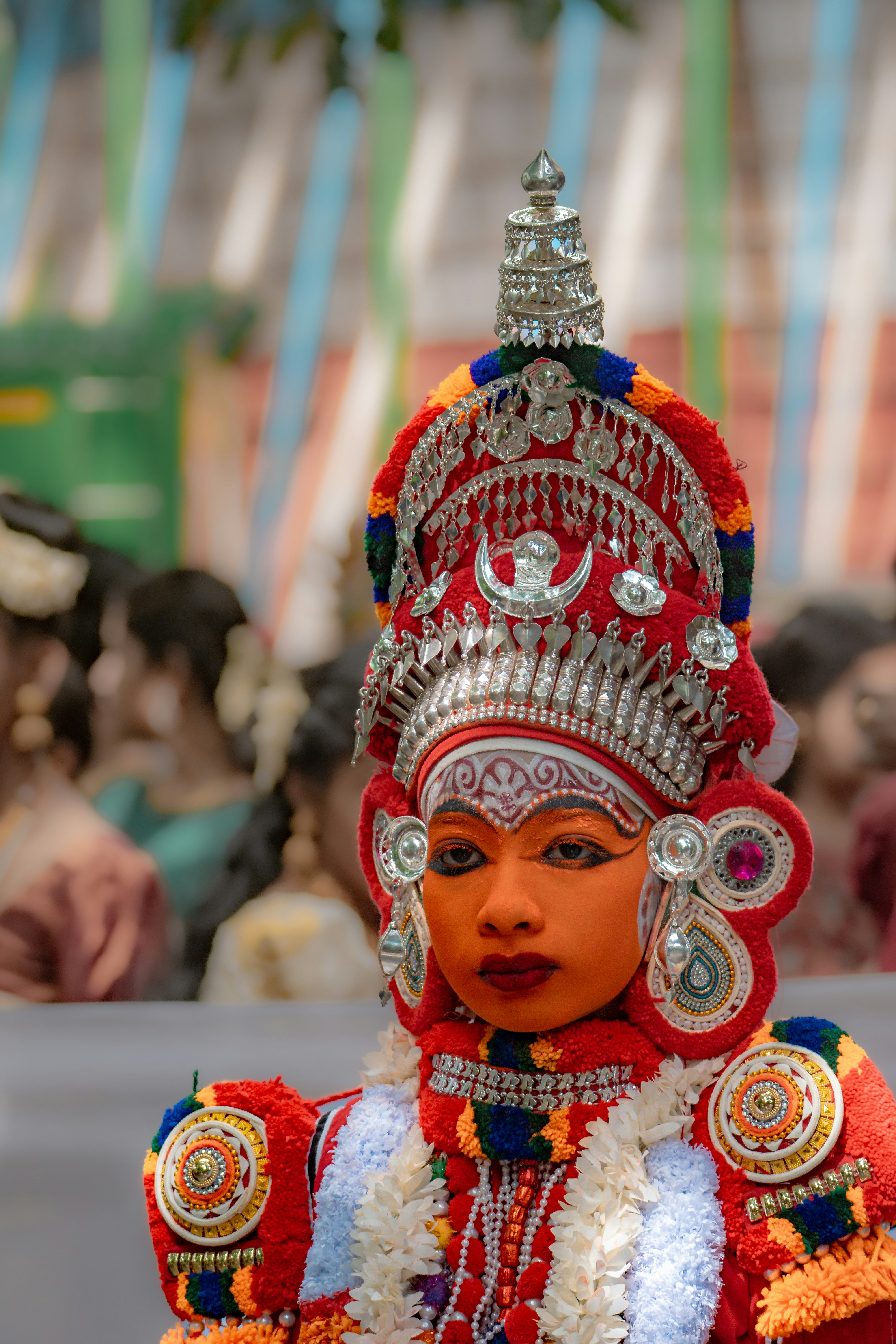 A person in elaborate traditional costume and headdress. photo – Free ...