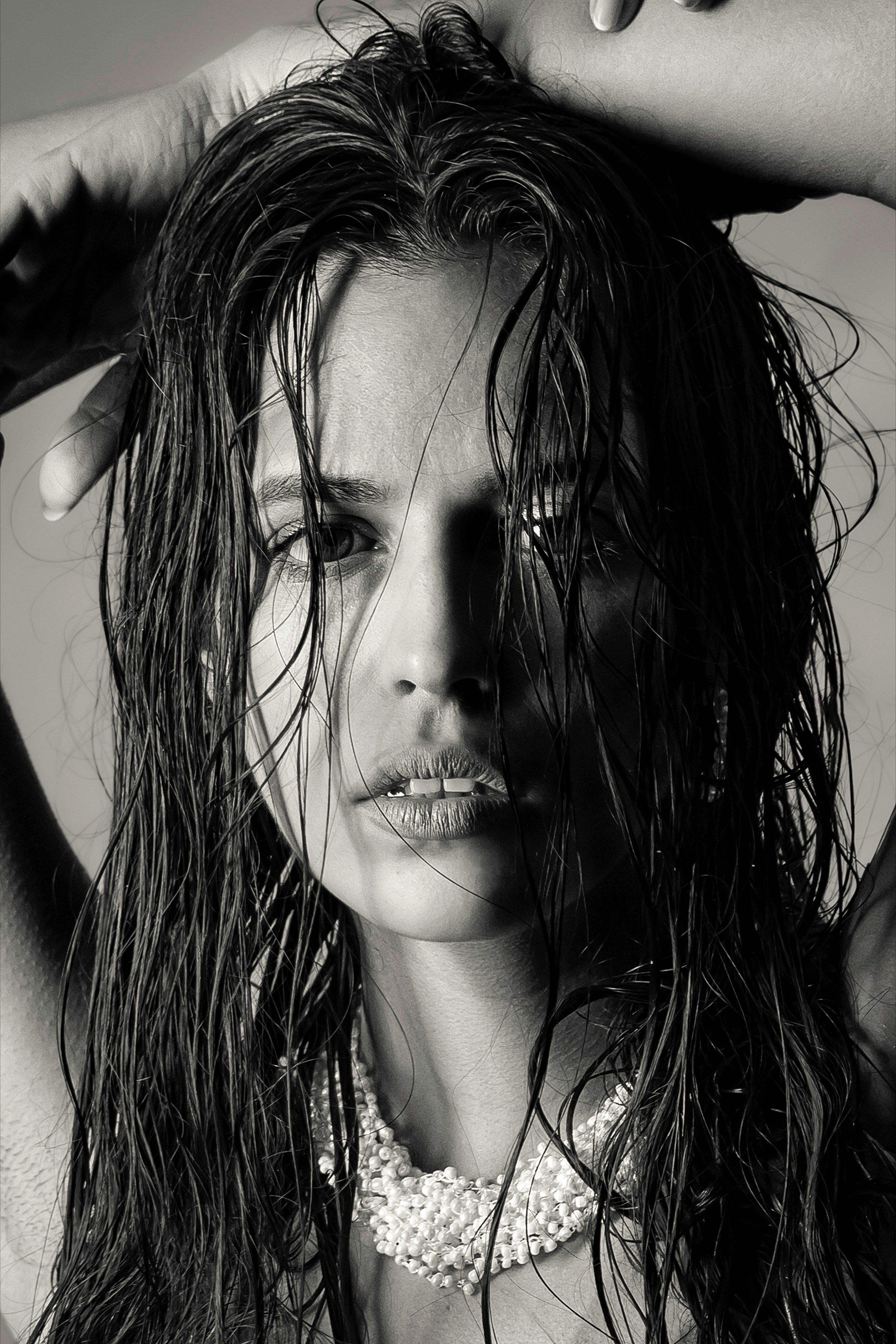 Veiled Elegance: A Study in Shadows and Light
