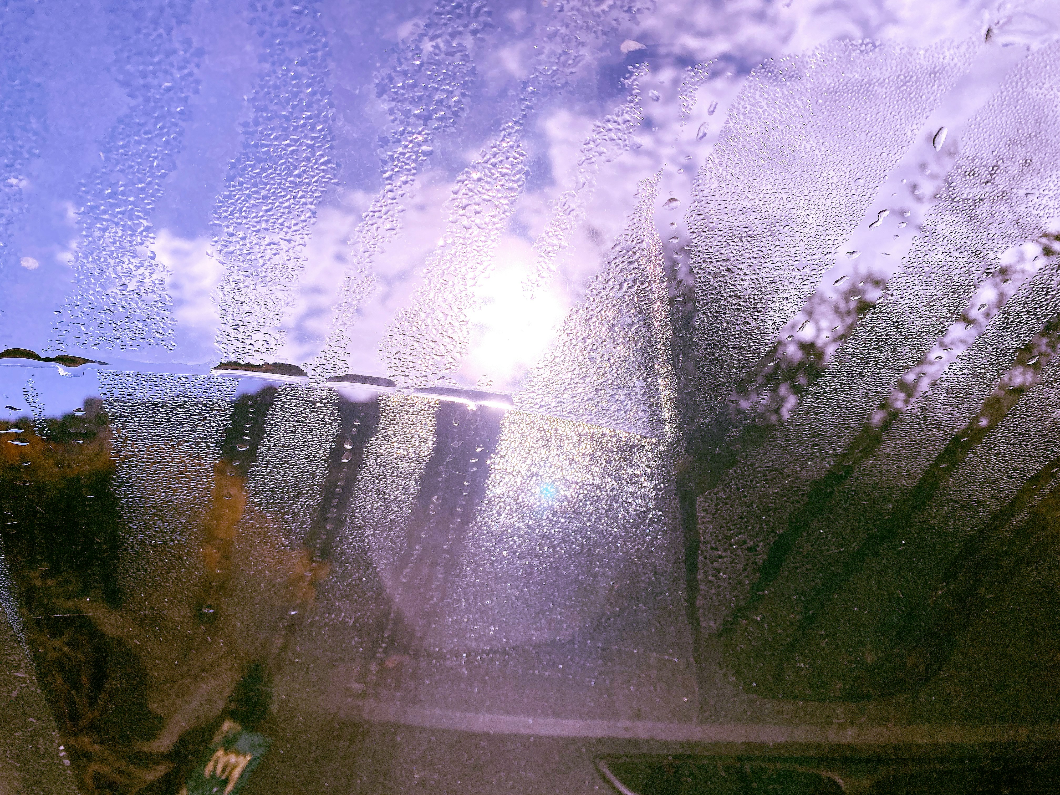 Raindrops and Reflections: A Window to the Sky